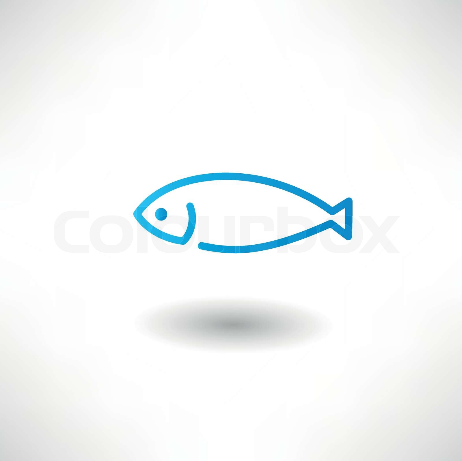 Fisch-Symbol | Stock-Vektor | Colourbox