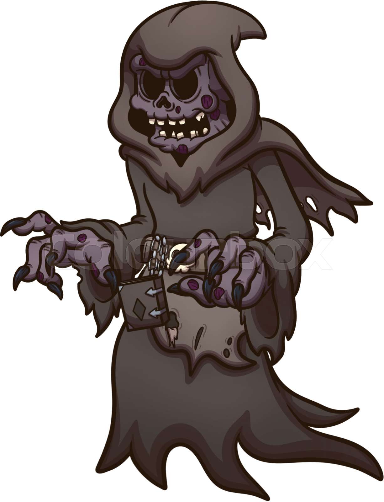 Demon. Vector clip art illustration with simple gradients. All in one ...