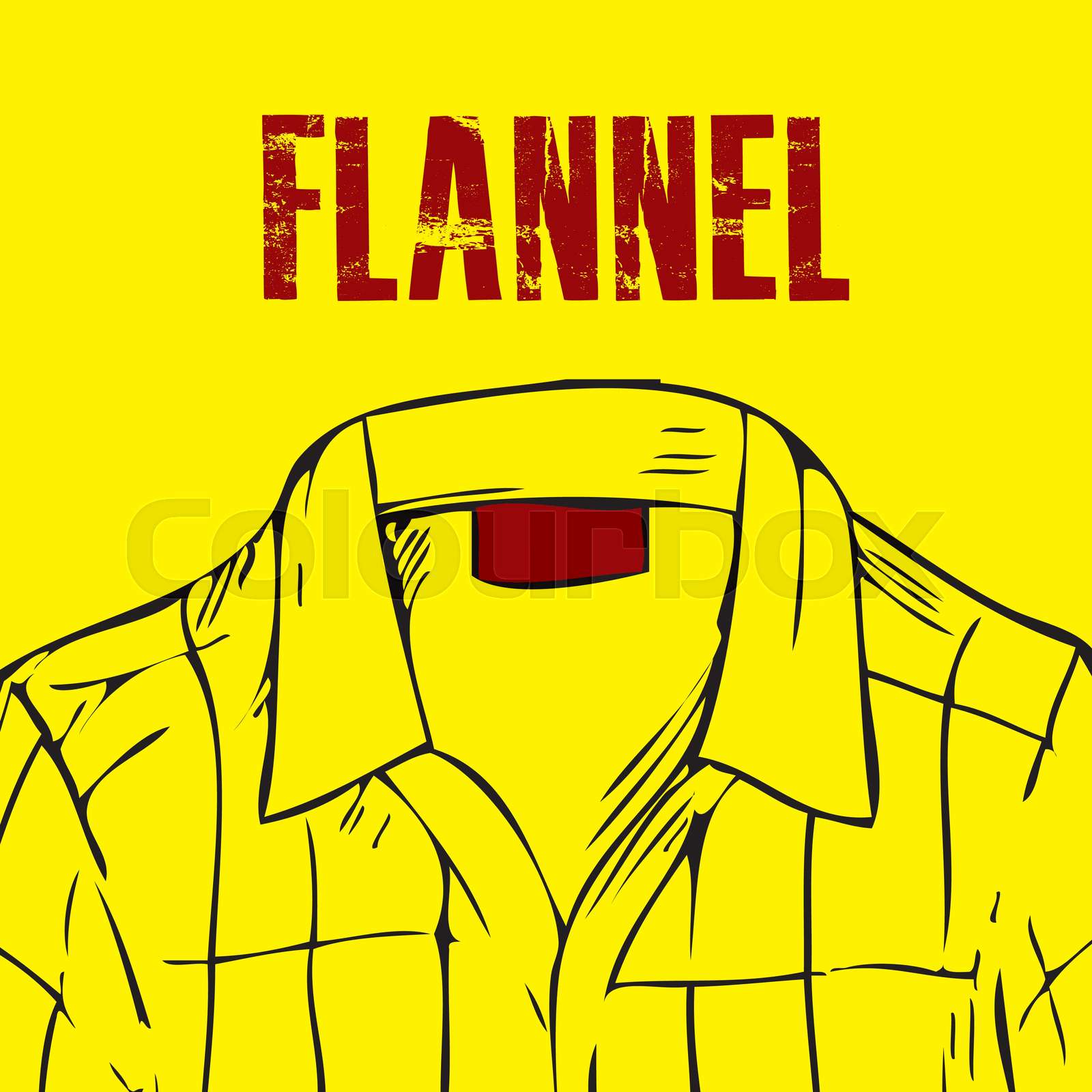 Poster Flannel | Stock vector | Colourbox