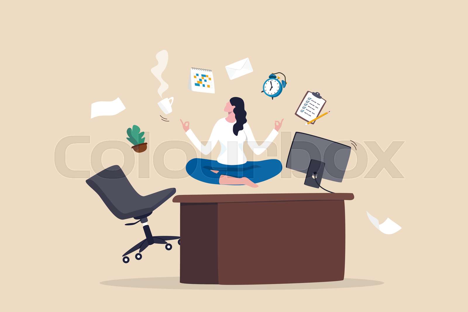 Employee wellbeing, being comfortable to work, project management or ...