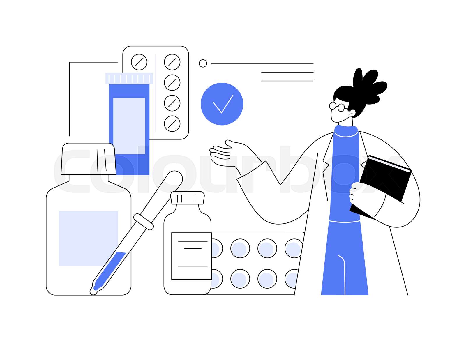 Biopharmacology products abstract concept vector illustration. | Stock ...