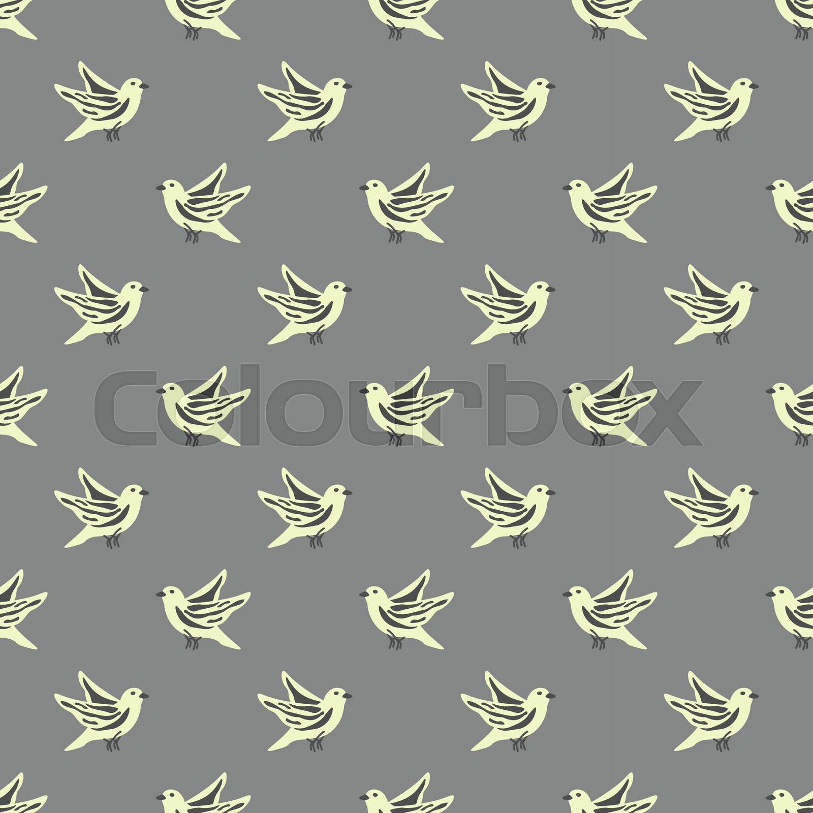 Seamless birds pattern | Stock vector | Colourbox
