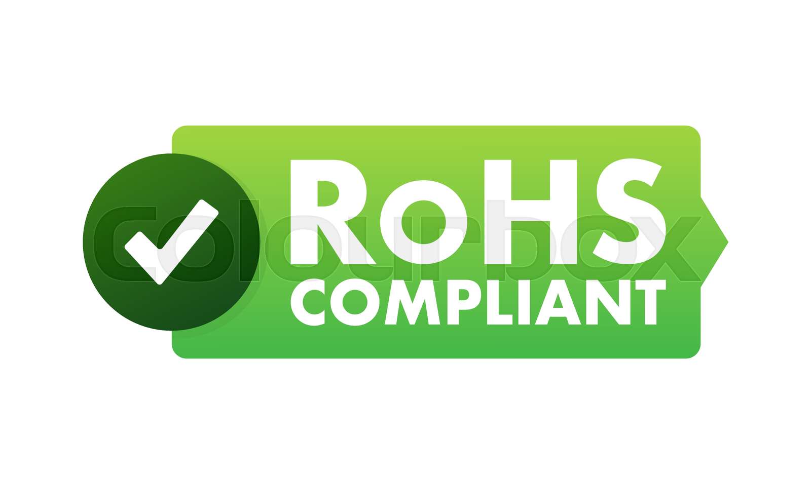 RoHS compliant symbol, label. Quality mark. RoHS icon. Restriction of ...