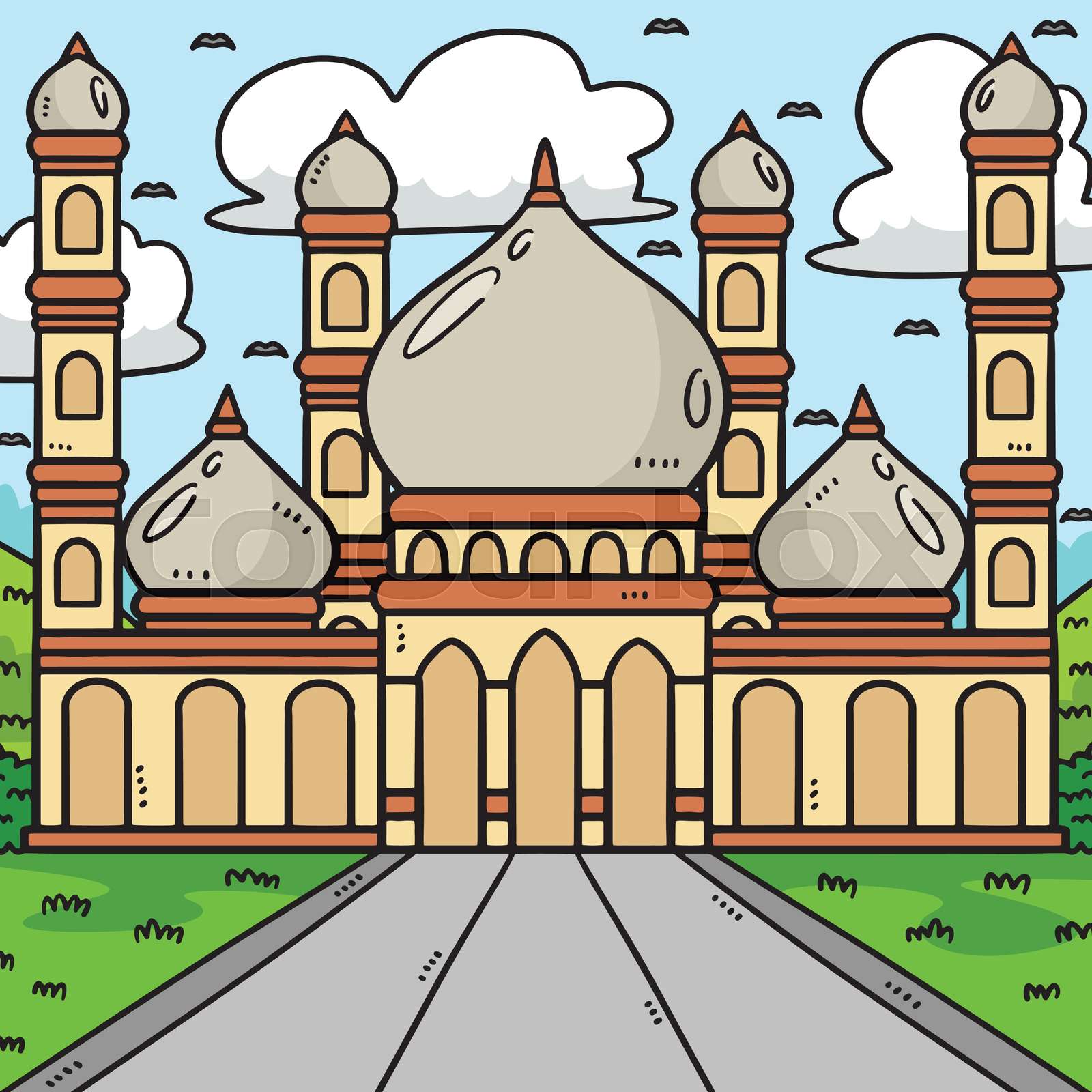 Islam Mosque Cartoon
