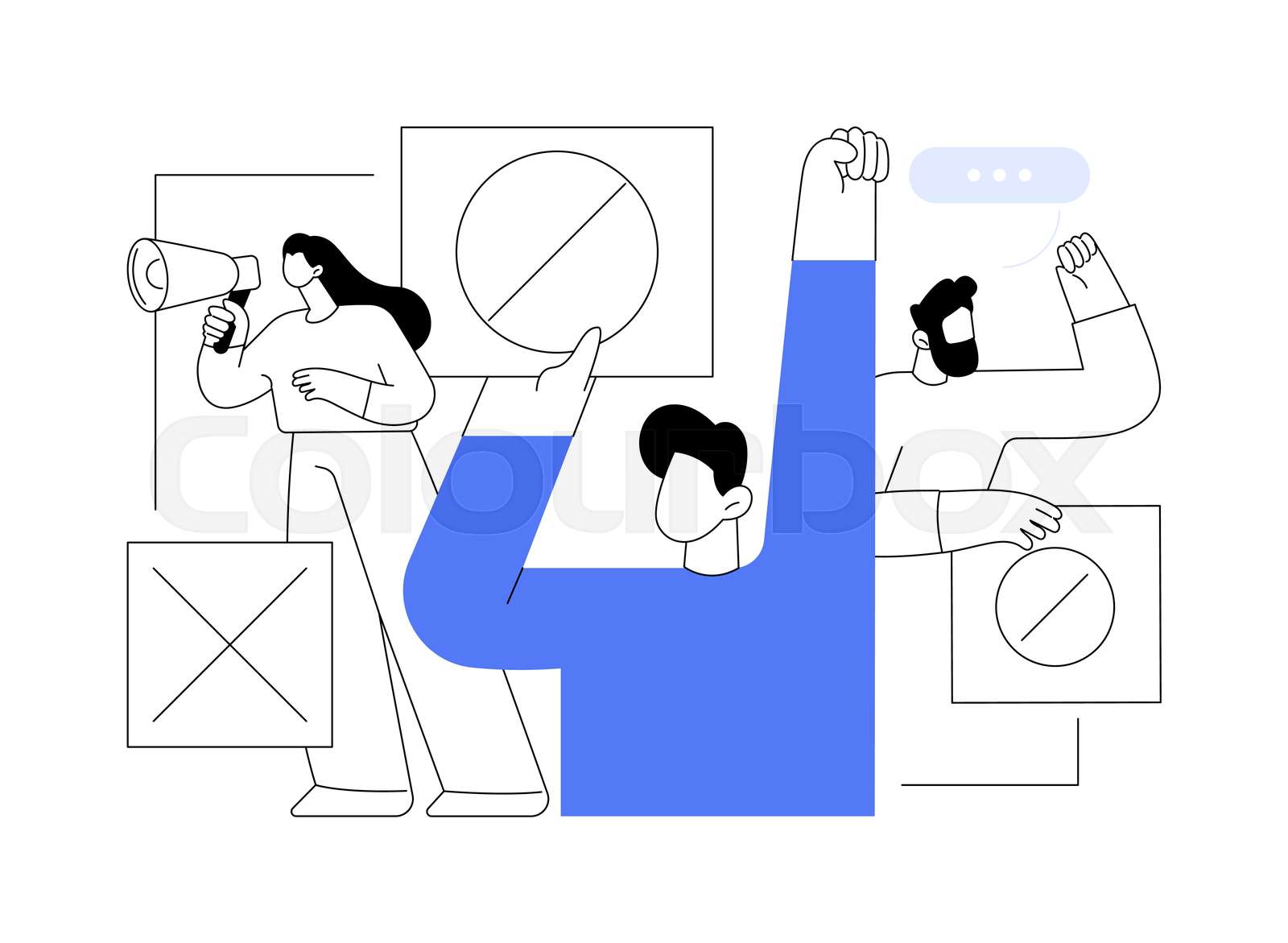 Public backlash abstract concept vector illustration. | Stock vector ...