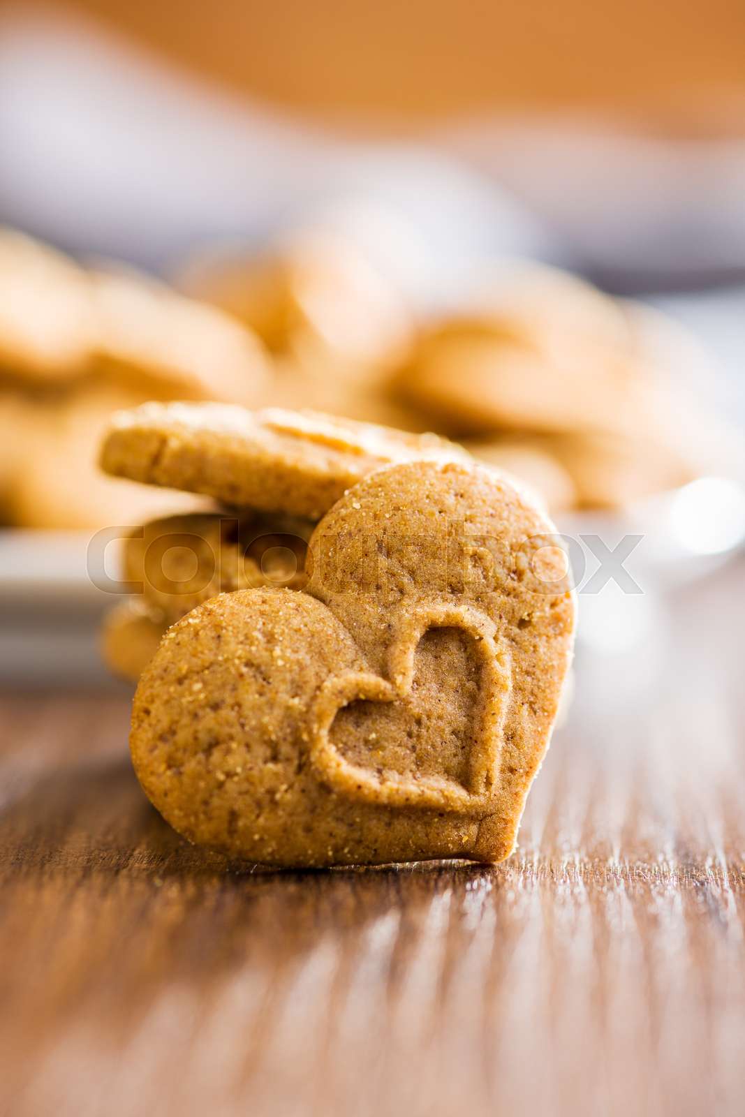 herz, keks, essen | Stock Bild | Colourbox