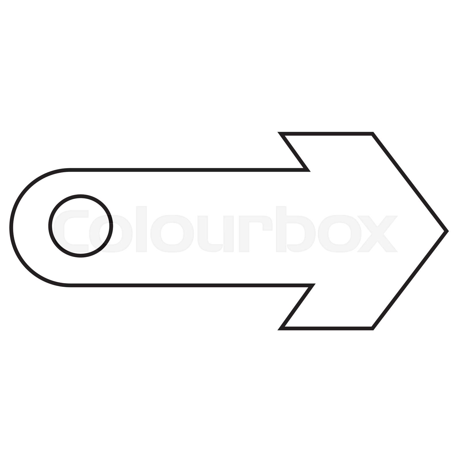 zeichen, pfeil, ikone | Stock-Vektor | Colourbox