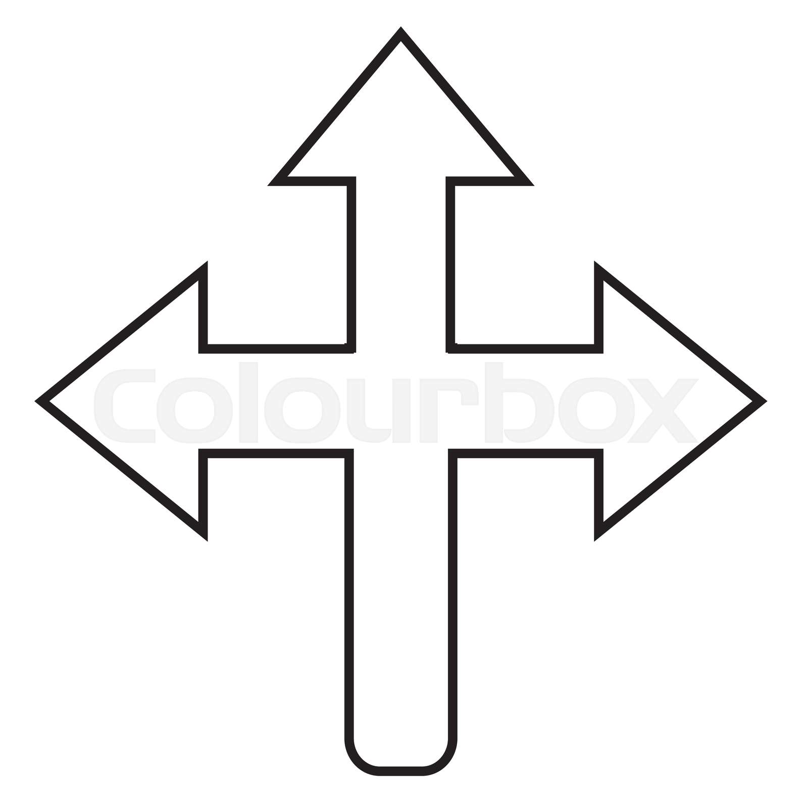 symbol, pil, underskrive | Stock vektor | Colourbox