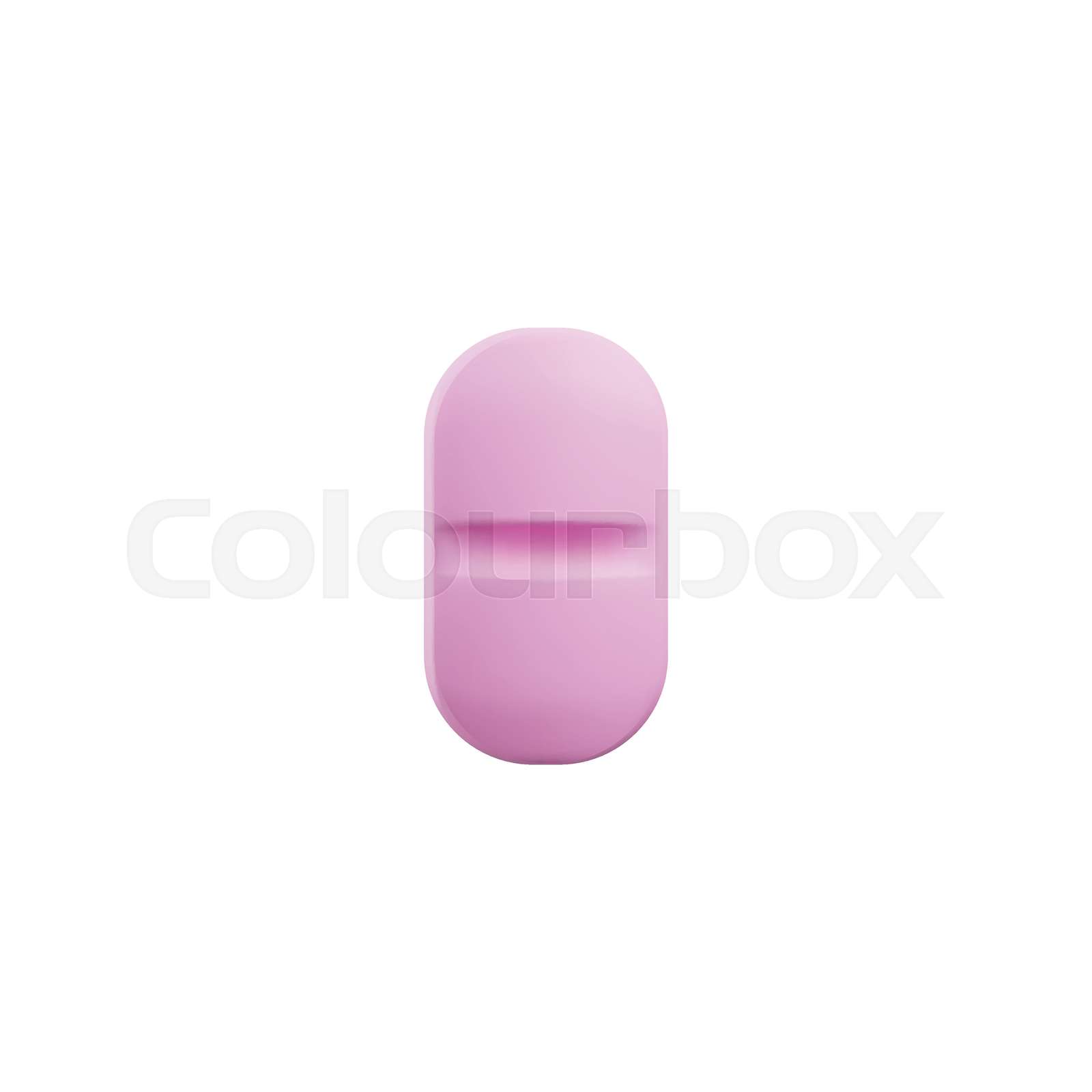 realistisk, pink, pille | Stock vektor | Colourbox