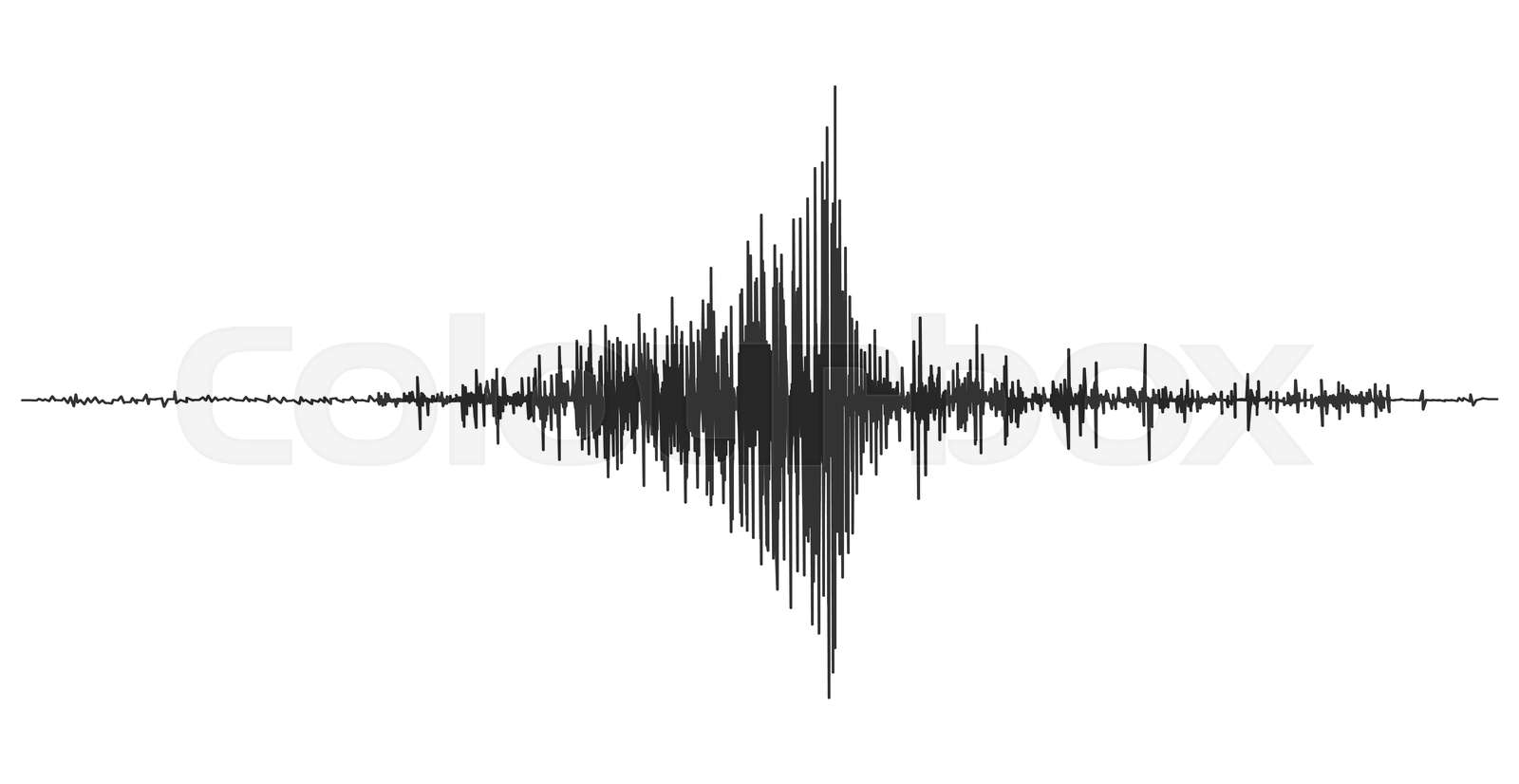 erdbeben, seismograph, welle | Stock-Vektor | Colourbox