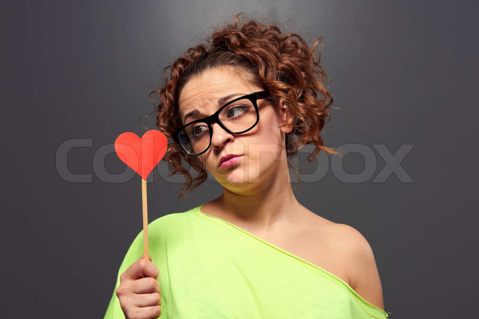 young woman waiting for love | Stock image | Colourbox