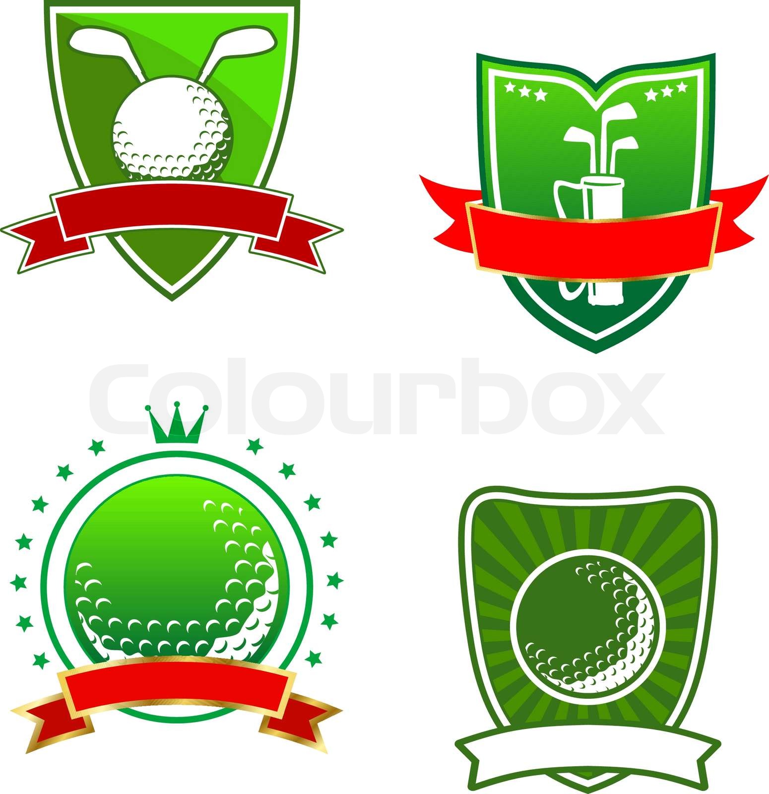 Golf emblems and symbols | Stock vector | Colourbox