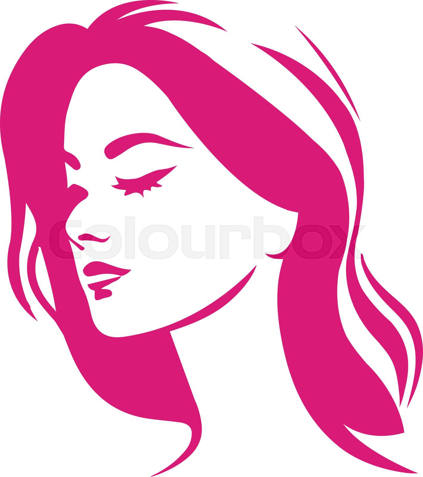 Beautiful Girl Logo for Beauty and Skin Care Business Logo | Stock ...