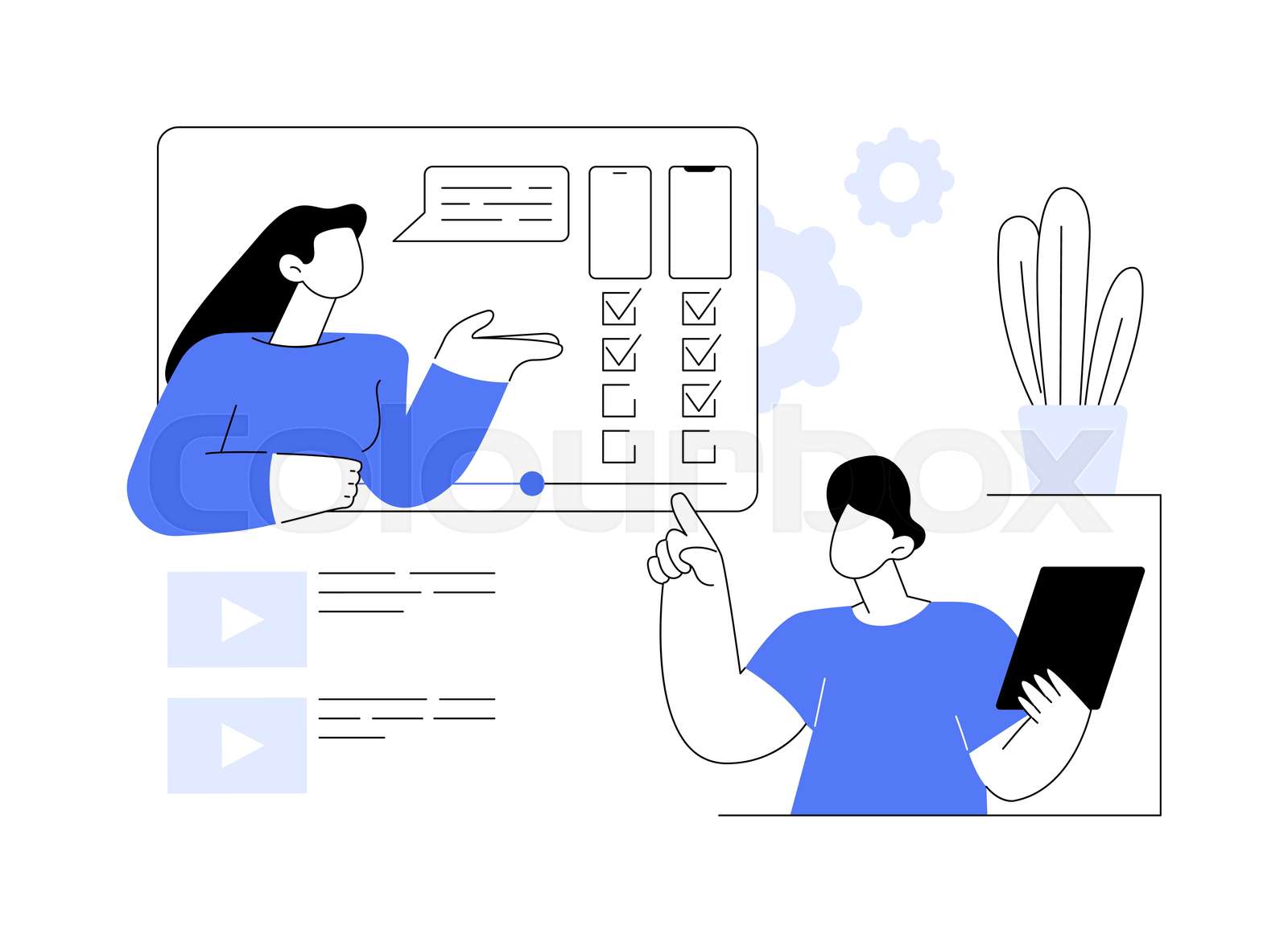 fachlich, rezension, abstrakt | Stock-Vektor | Colourbox