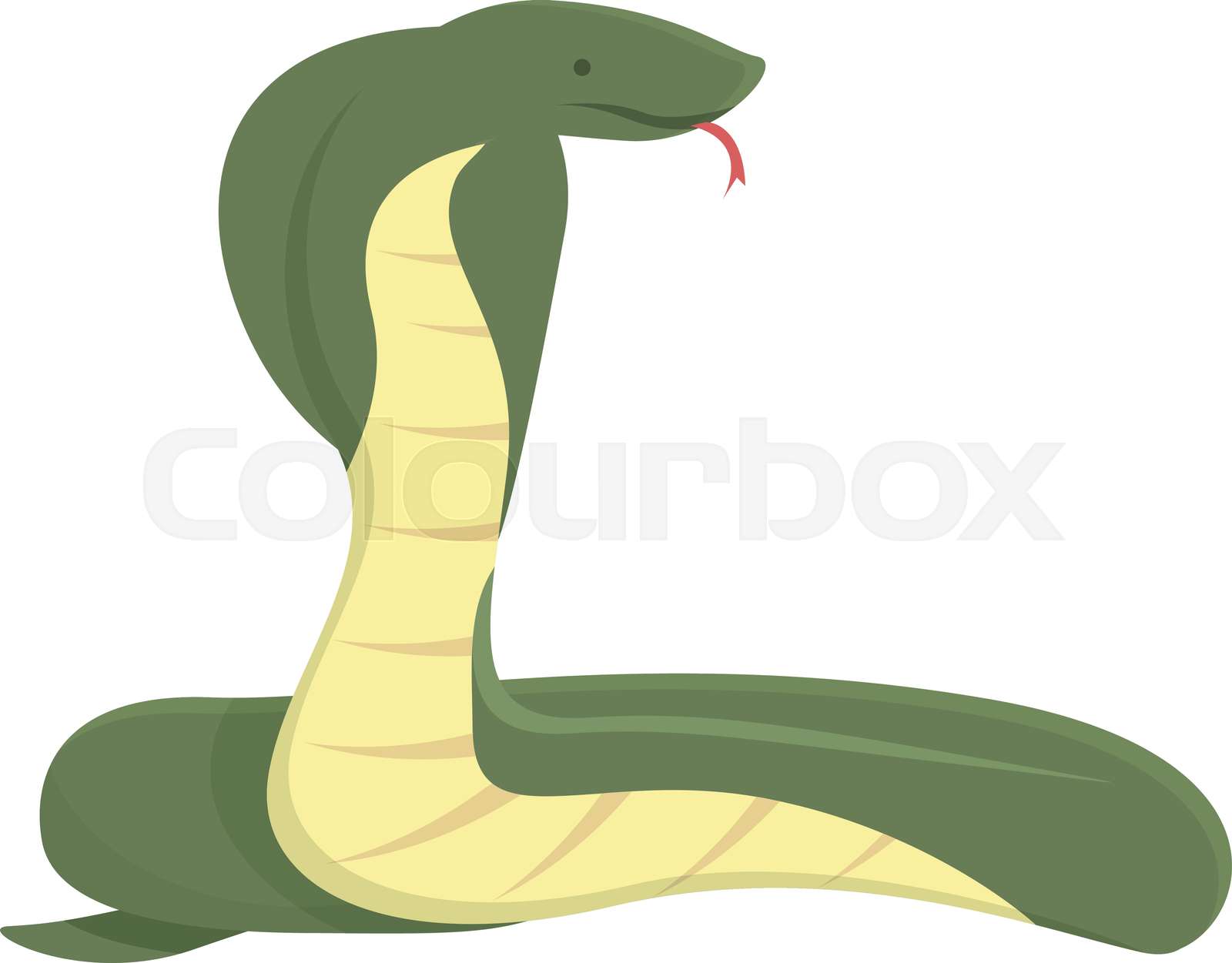 Angry Cartoon Snake