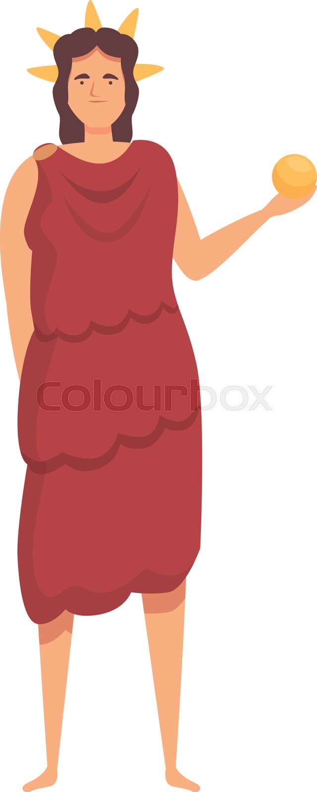Greek Girl Cartoon