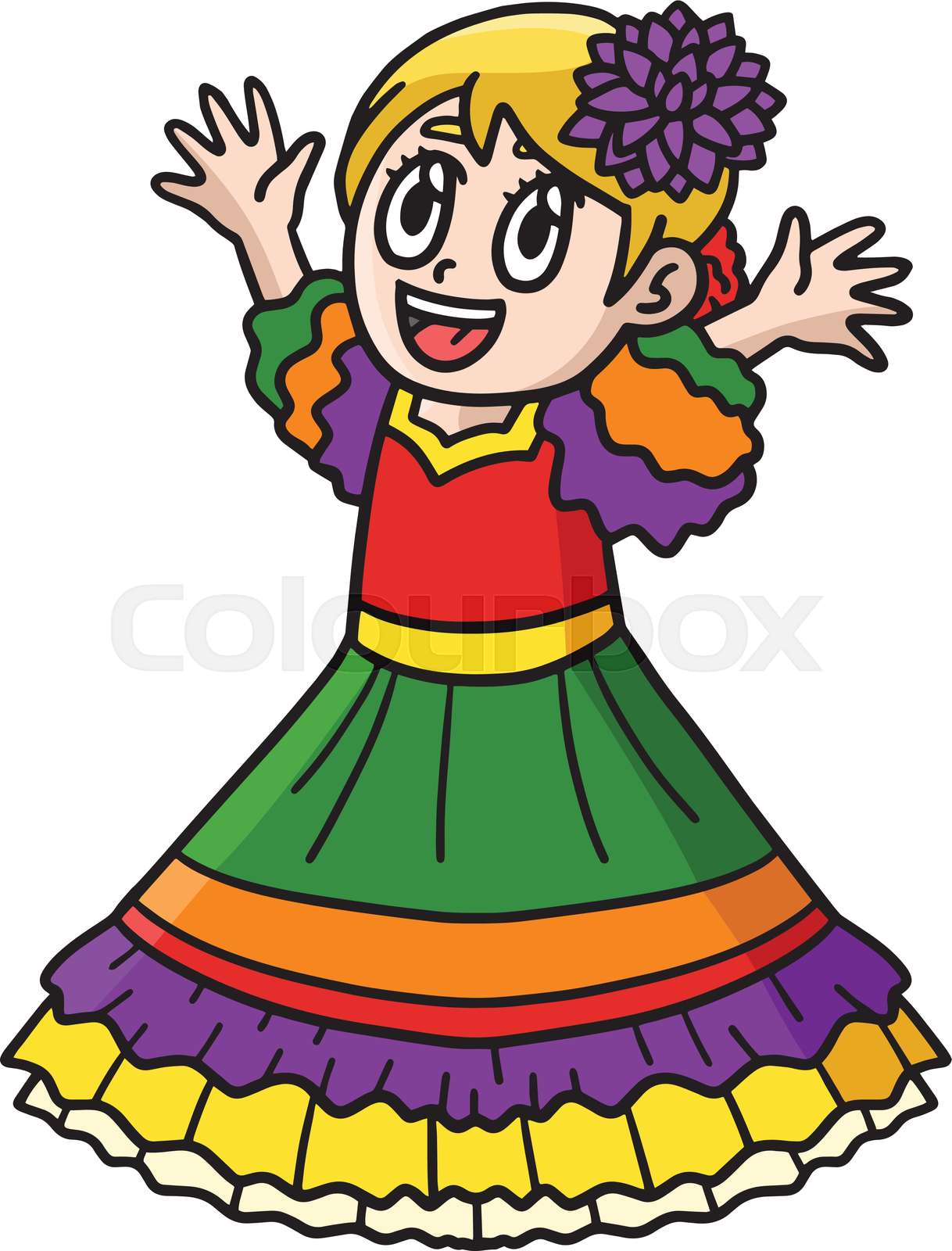 Mexican Cartoon Woman