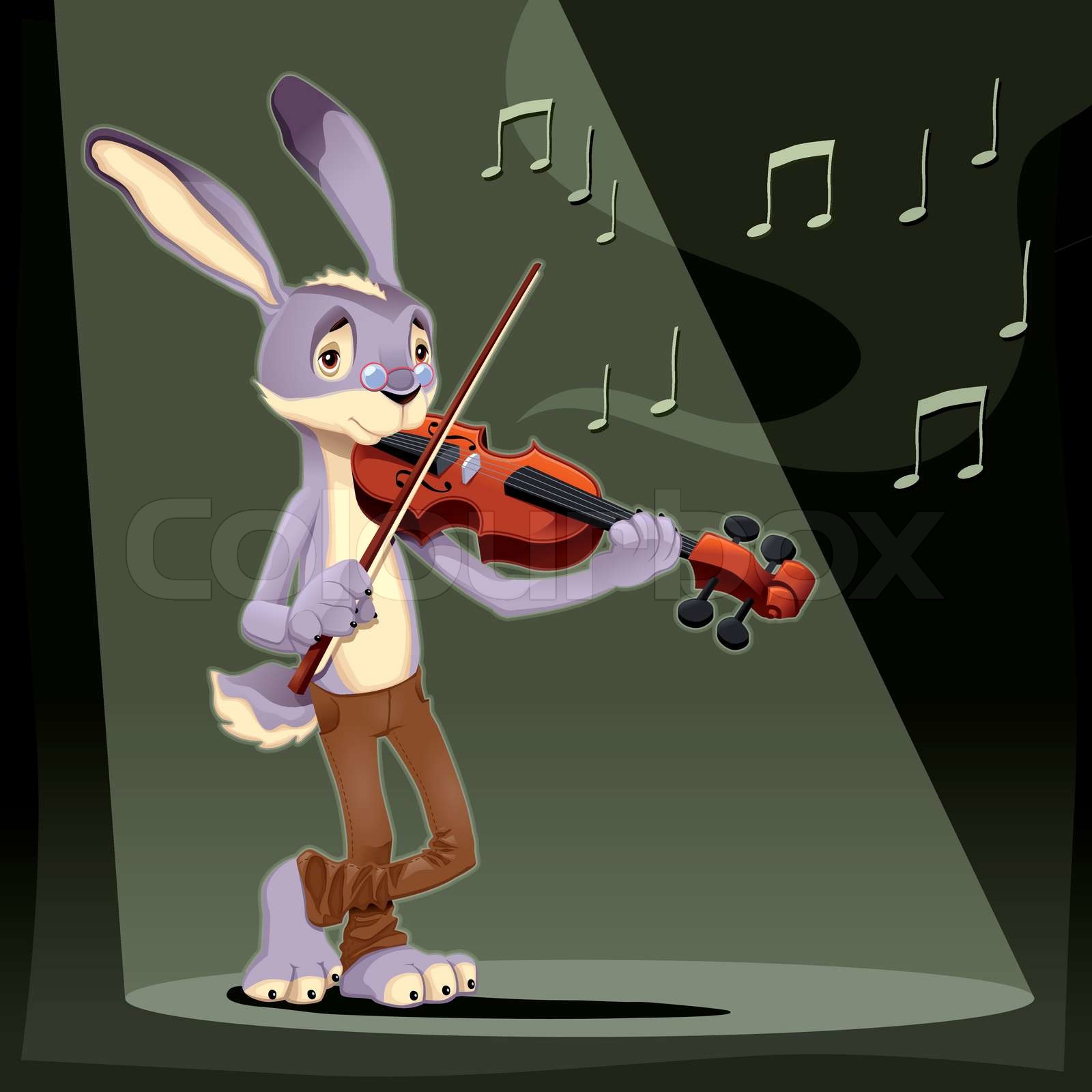 Musician Rabbit. | Stock vector | Colourbox