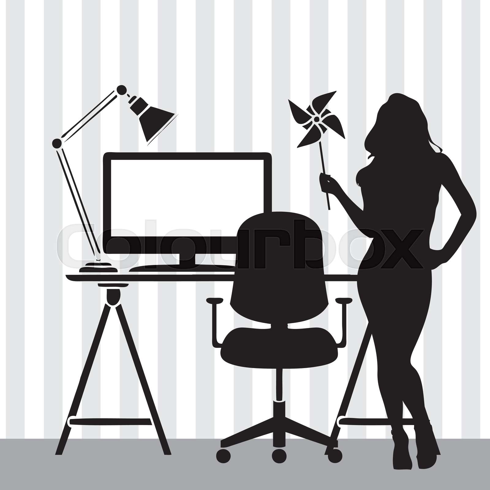 Goof off at work | Stock vector | Colourbox