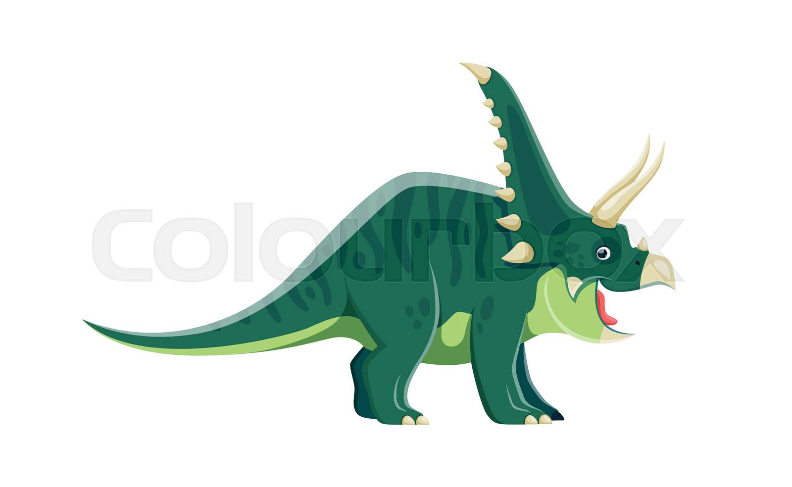 tegneserie, dinosaur, karakter | Stock vektor | Colourbox