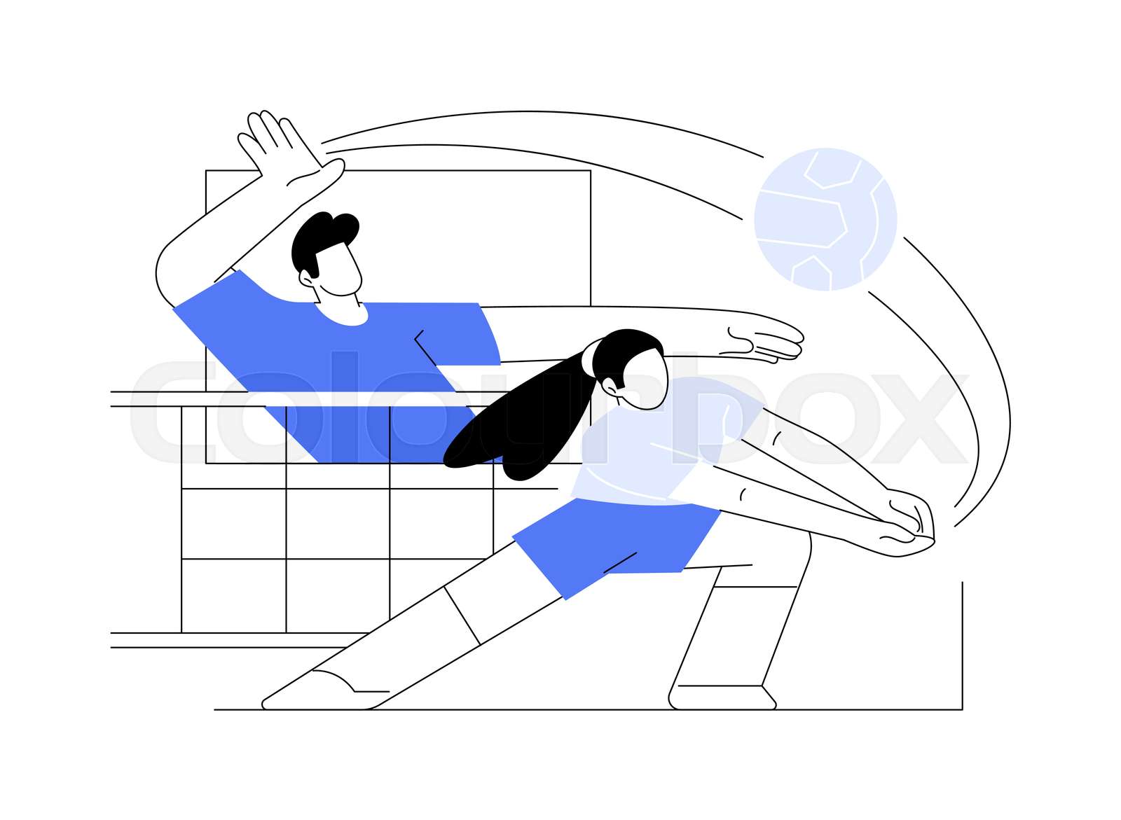 Volleyball abstract concept vector illustration. | Stock vector | Colourbox