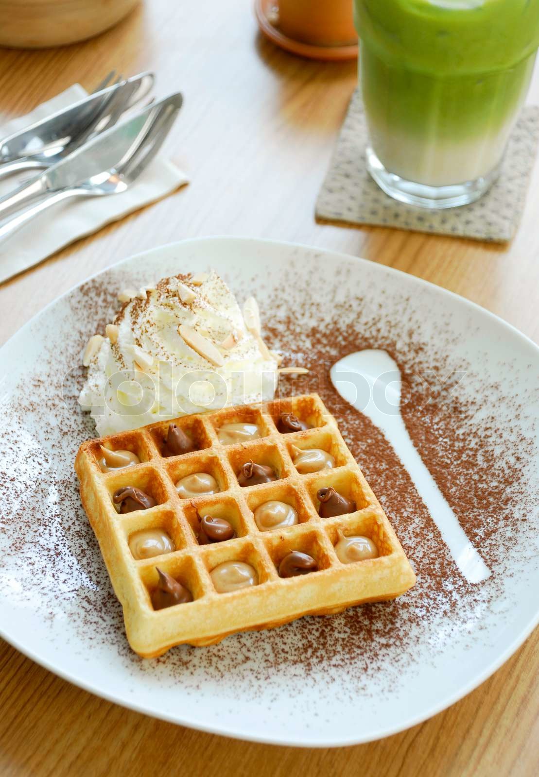 Gourmet waffle | Stock image | Colourbox