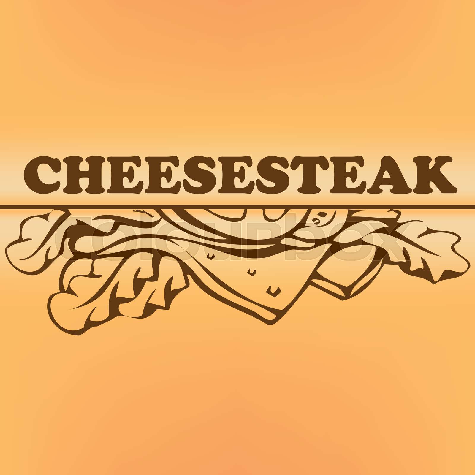 Poster Cheesesteak | Stock vector | Colourbox