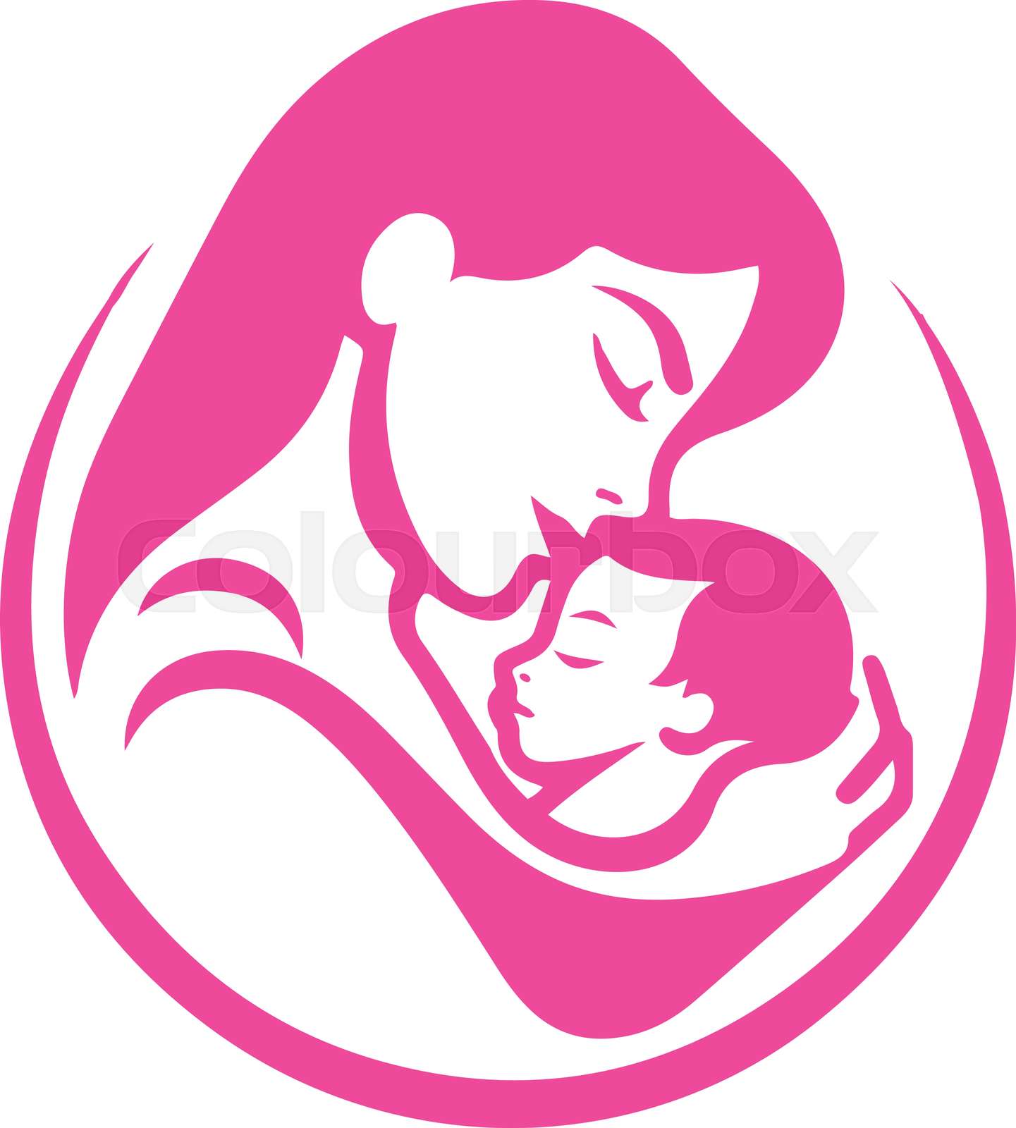 Mother and Baby Logo | Stock vector | Colourbox