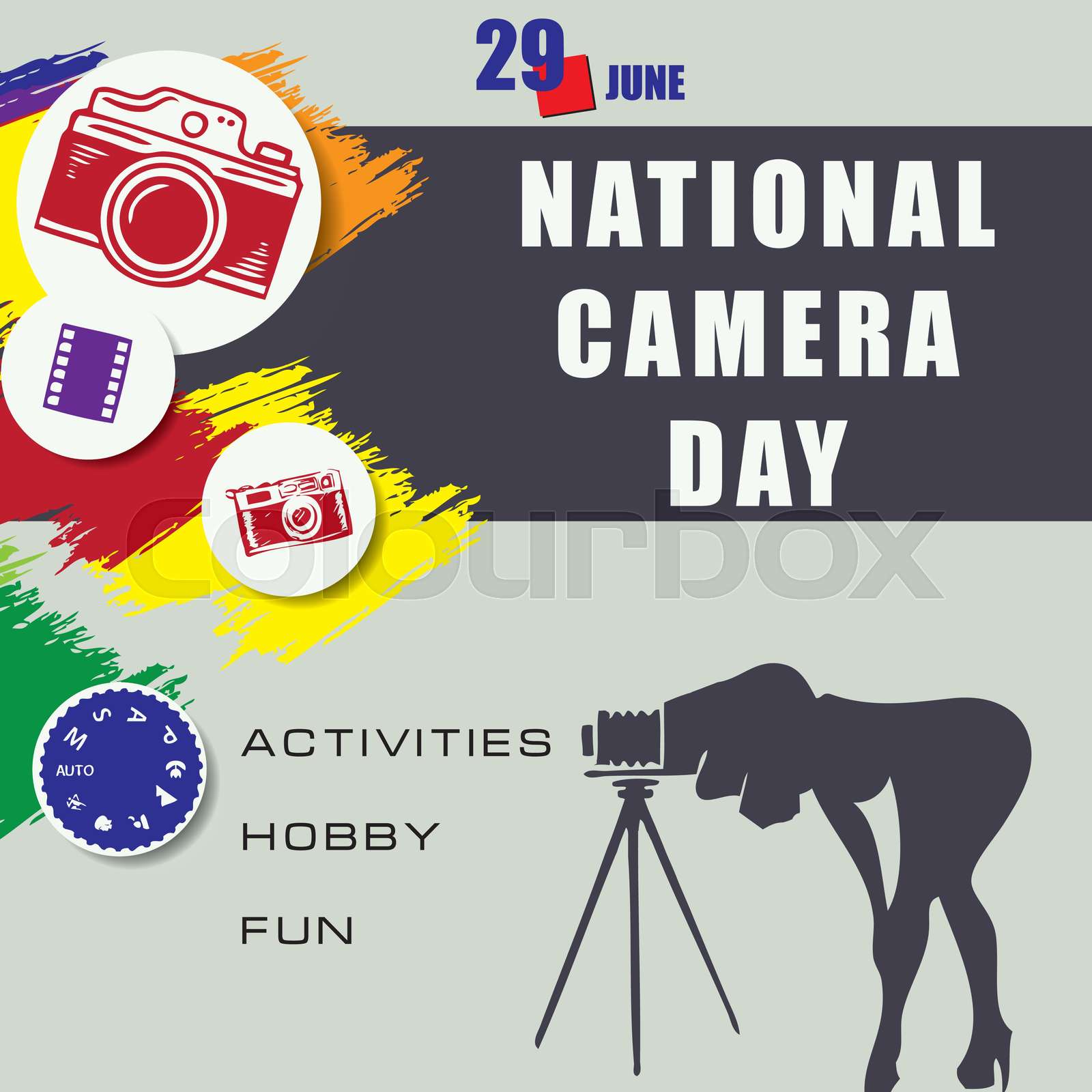 National Camera Day | Stock vector | Colourbox