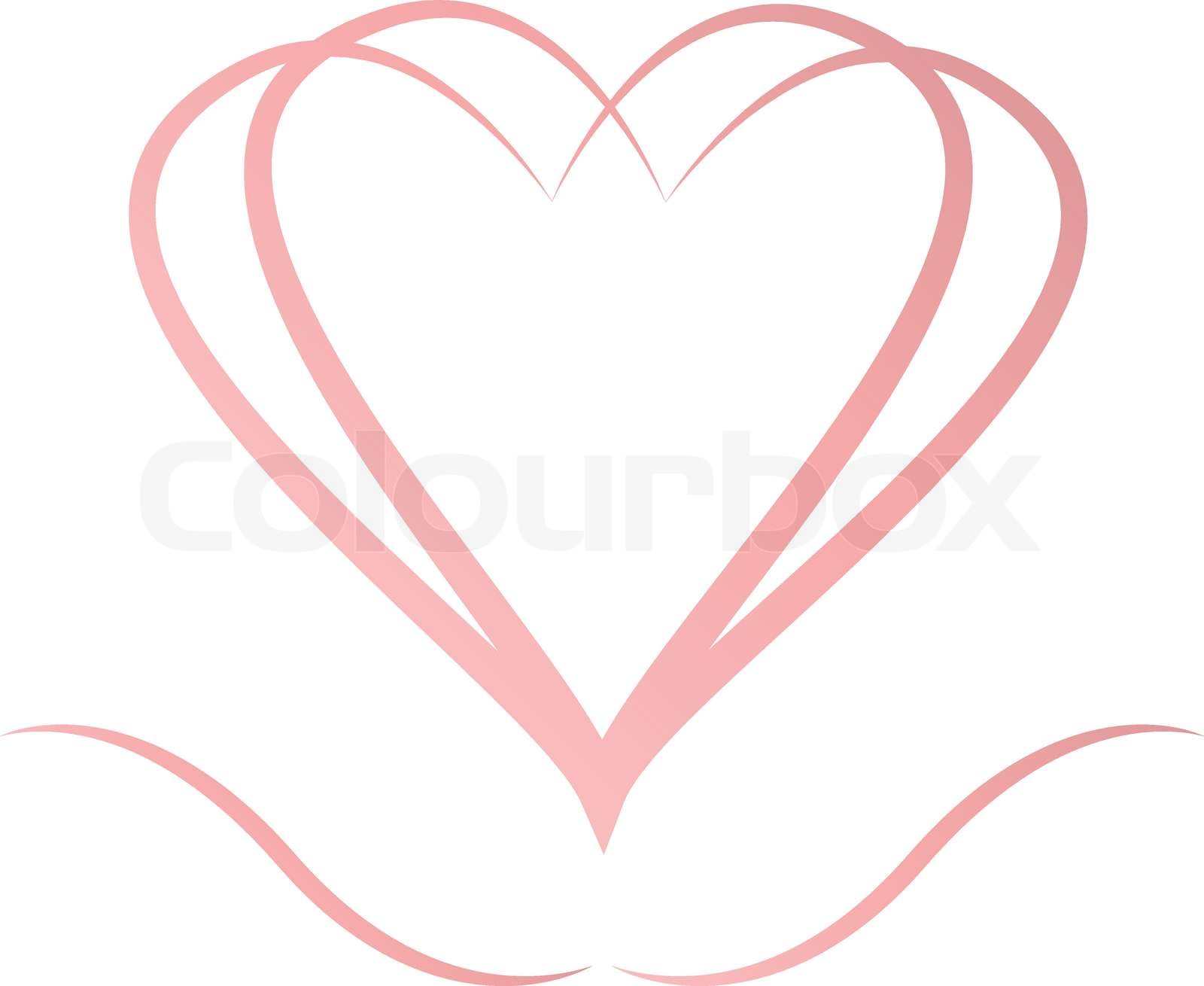 Rosa Herz | Stock-Vektor | Colourbox