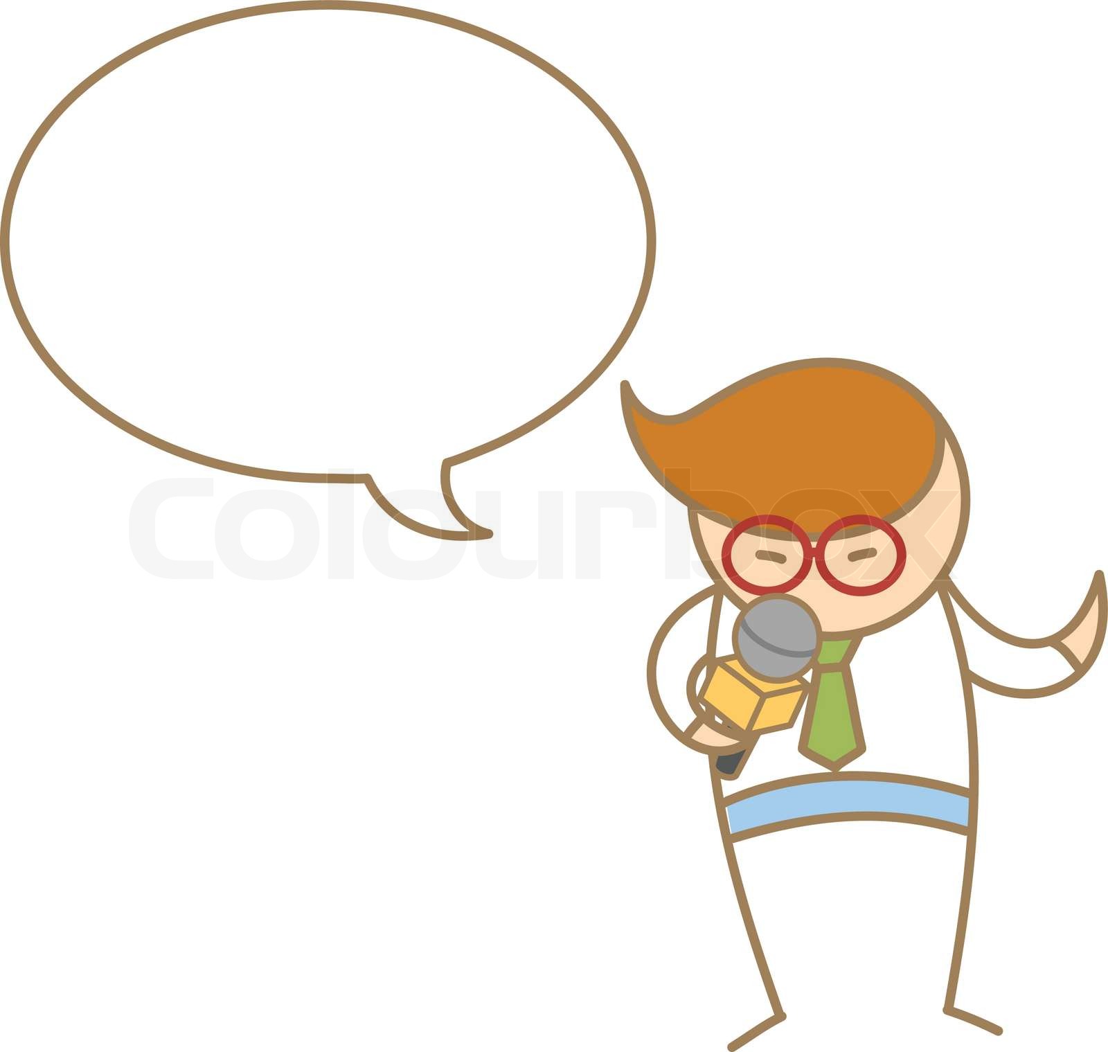 Cartoon Person Speaking