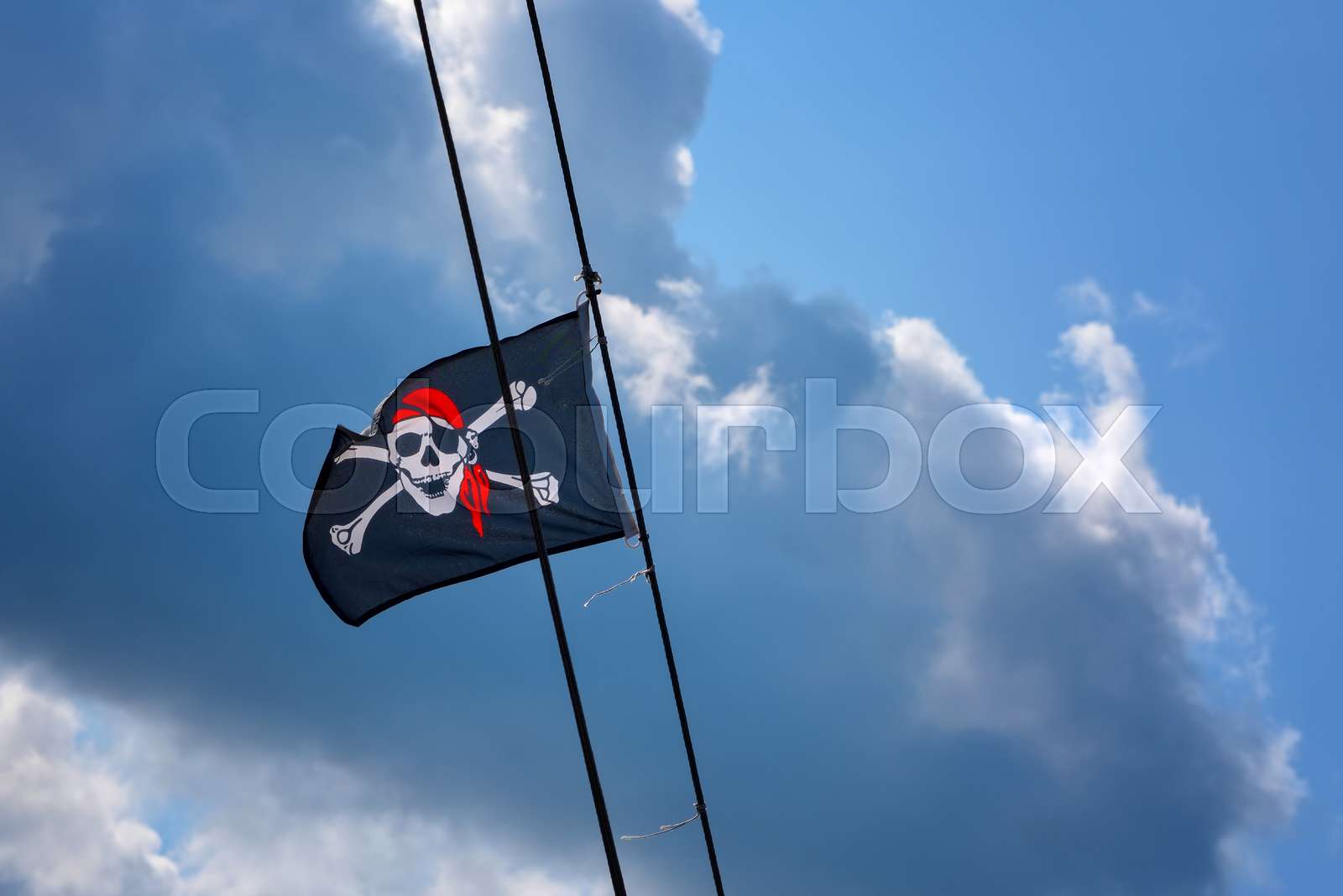 Pirate Flag Flying