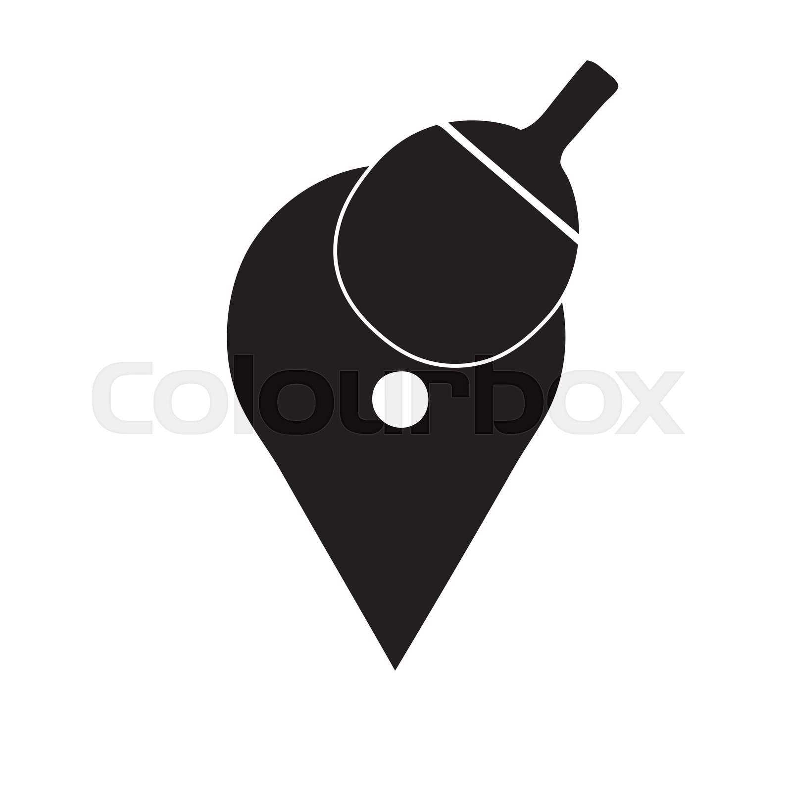 Map sign ping-pong area | Stock vector | Colourbox