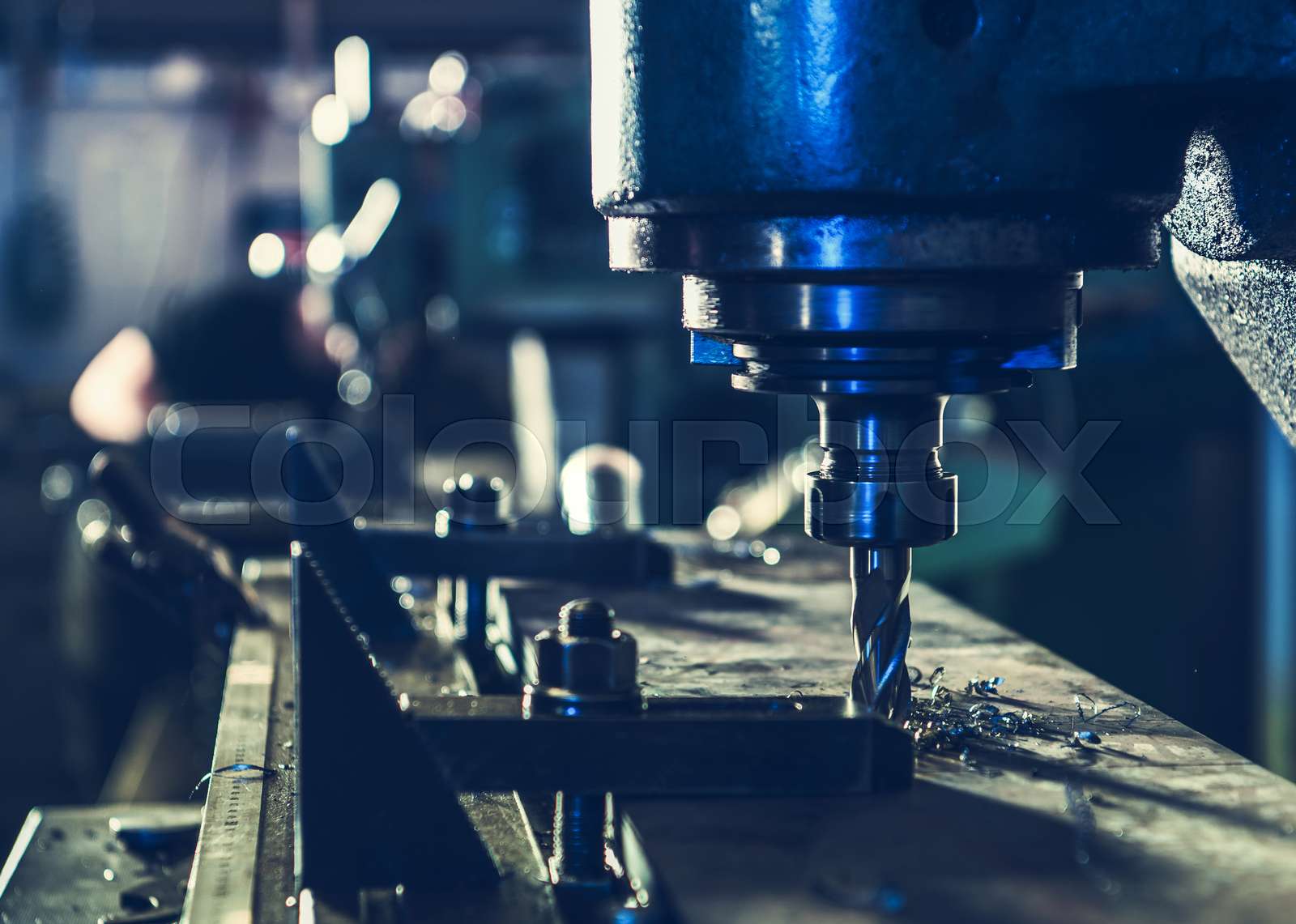 CNC Milling Machine During Operation | Stock image | Colourbox