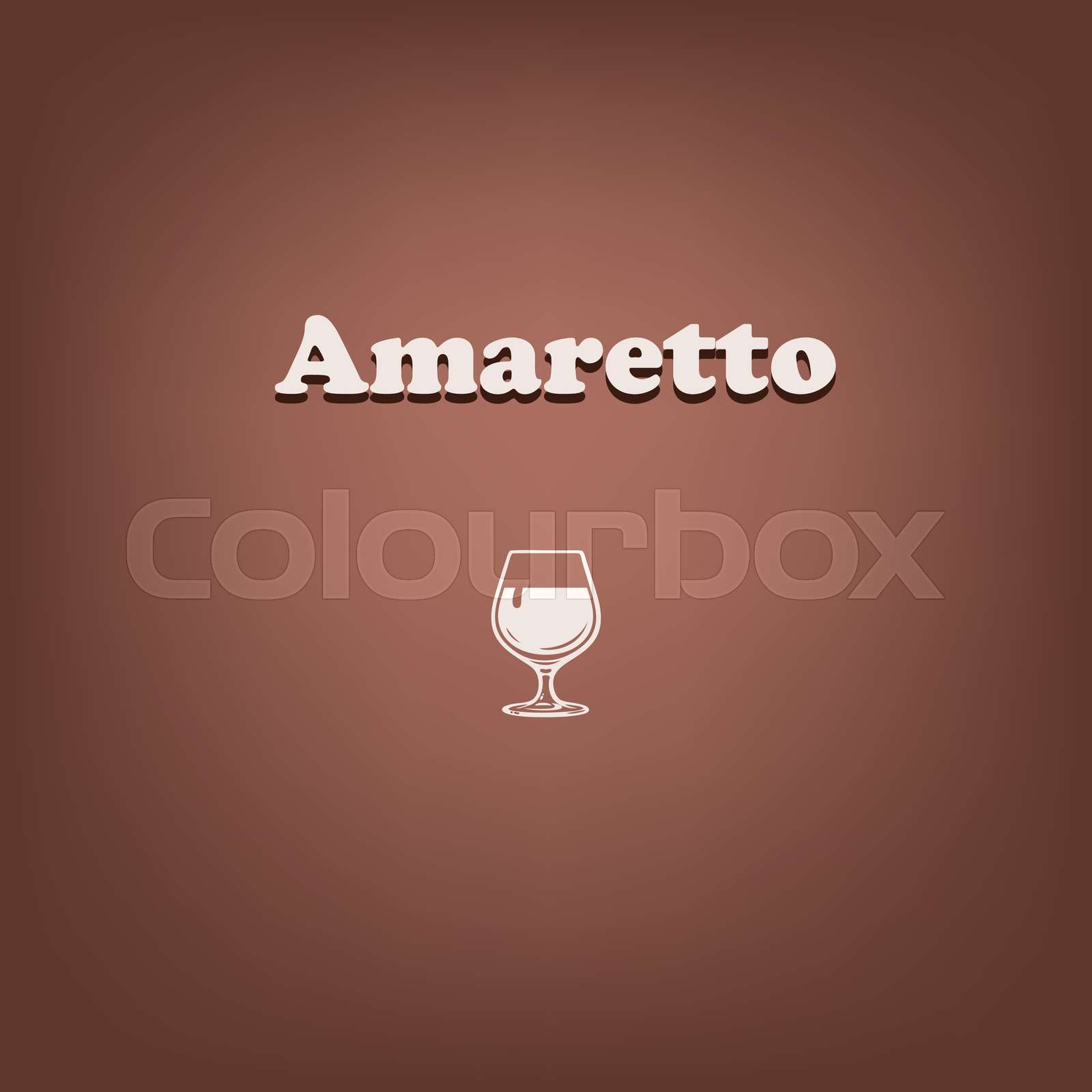 amaretto, karikatur, animationen | Stock-Vektor | Colourbox