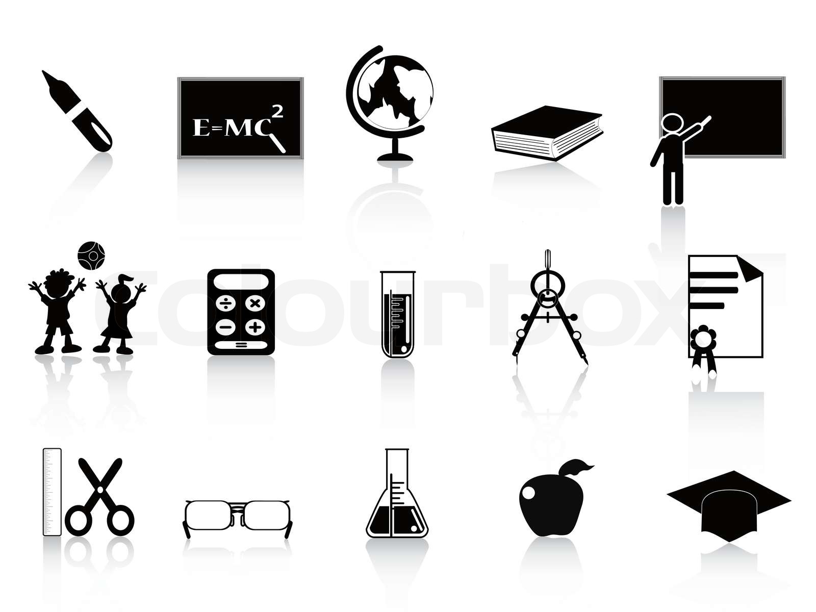 icon, lehrer, ausbildung | Stock-Vektor | Colourbox