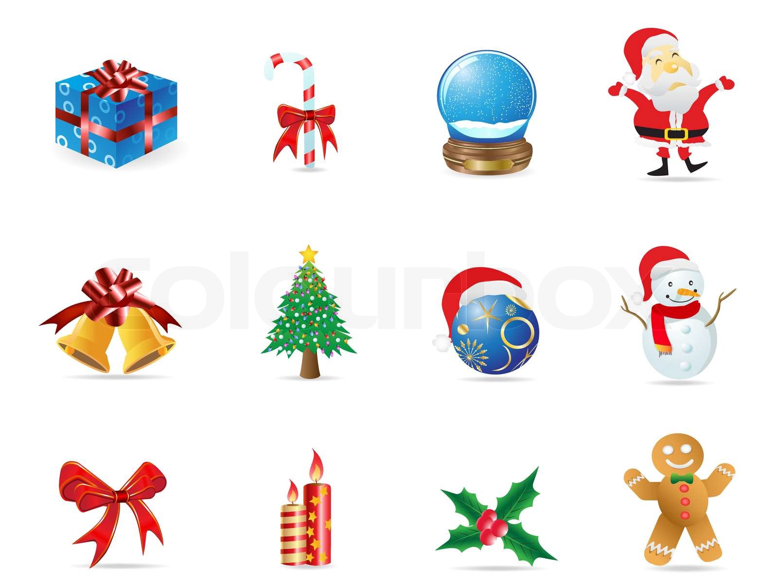 christmas icon set | Stock vector | Colourbox