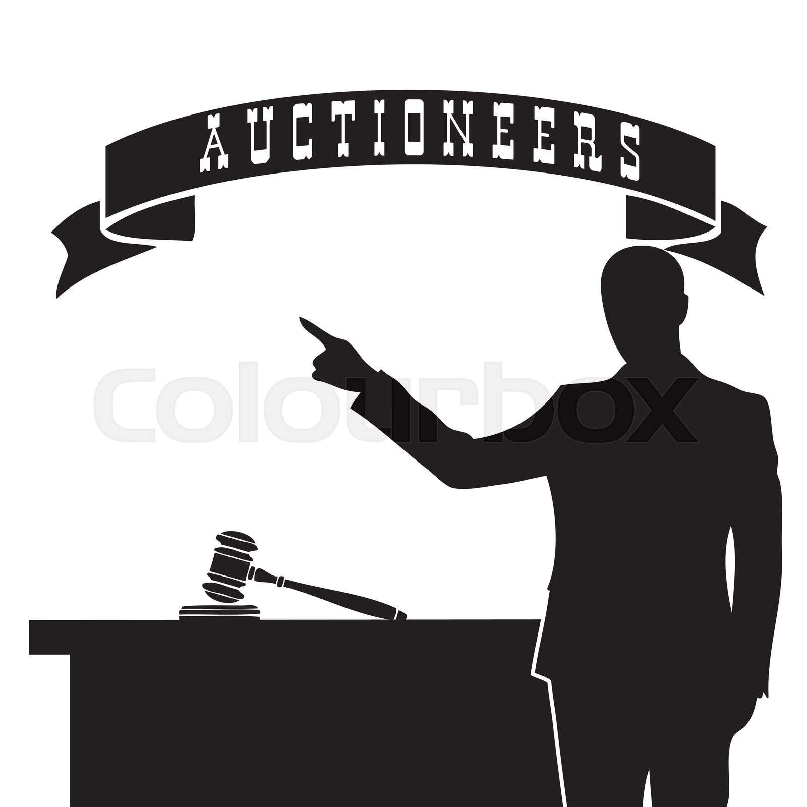 Profession Auctioneer | Stock vector | Colourbox
