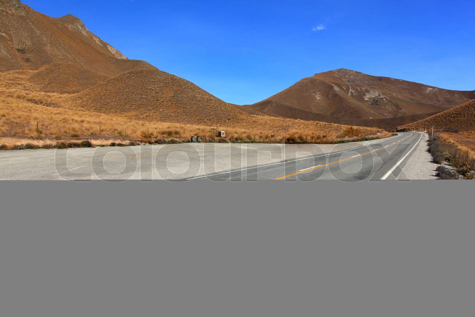 Lindis Pass New Zealsnd | Stock image | Colourbox