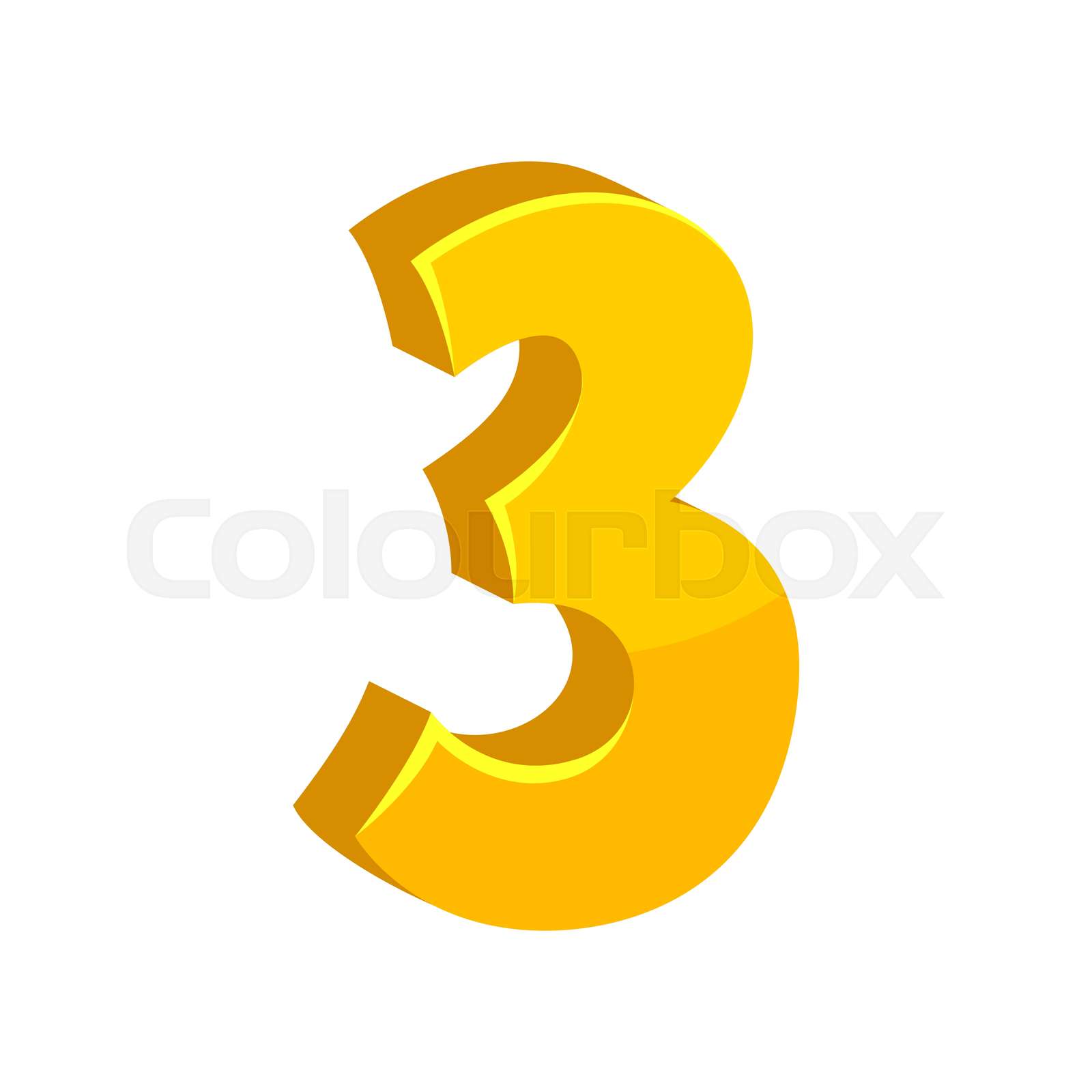 Illustration of number one. Image for design in cartoon style. | Stock ...