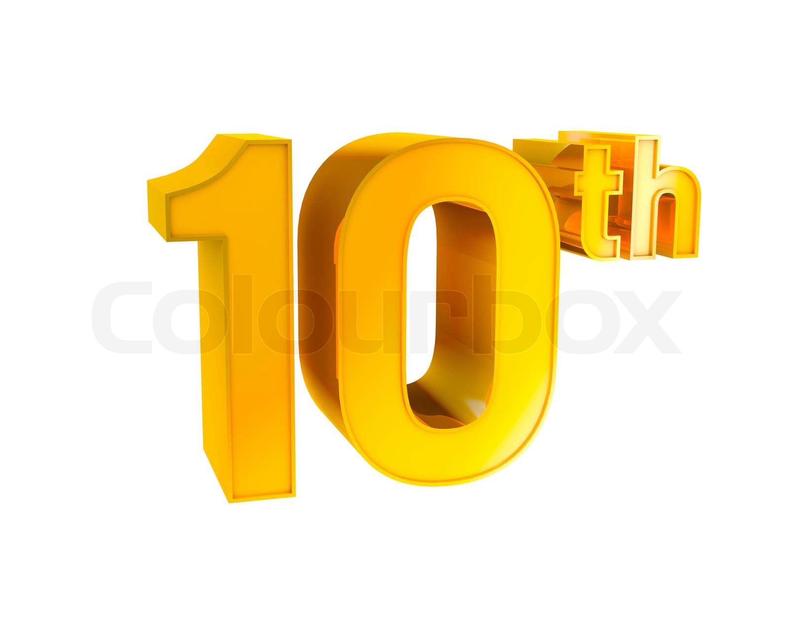Gold Character Collection. 10th anniversary. | Stock image | Colourbox