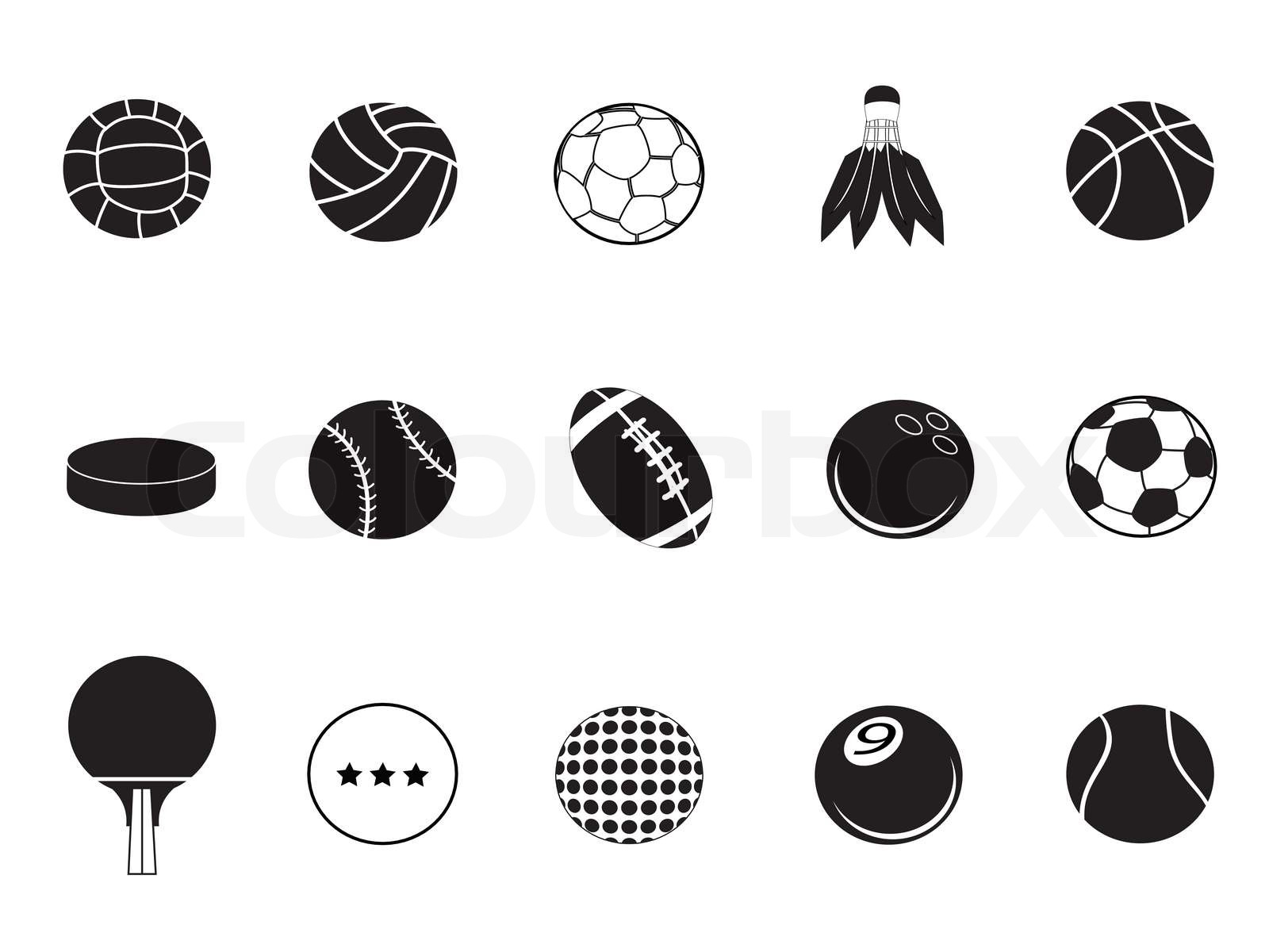 ball icons collection | Stock vector | Colourbox
