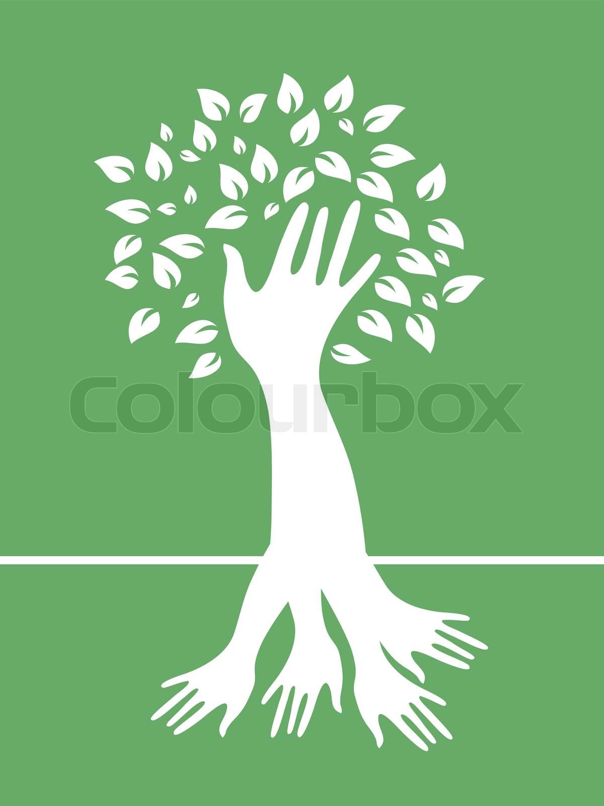 hand tree | Stock vector | Colourbox
