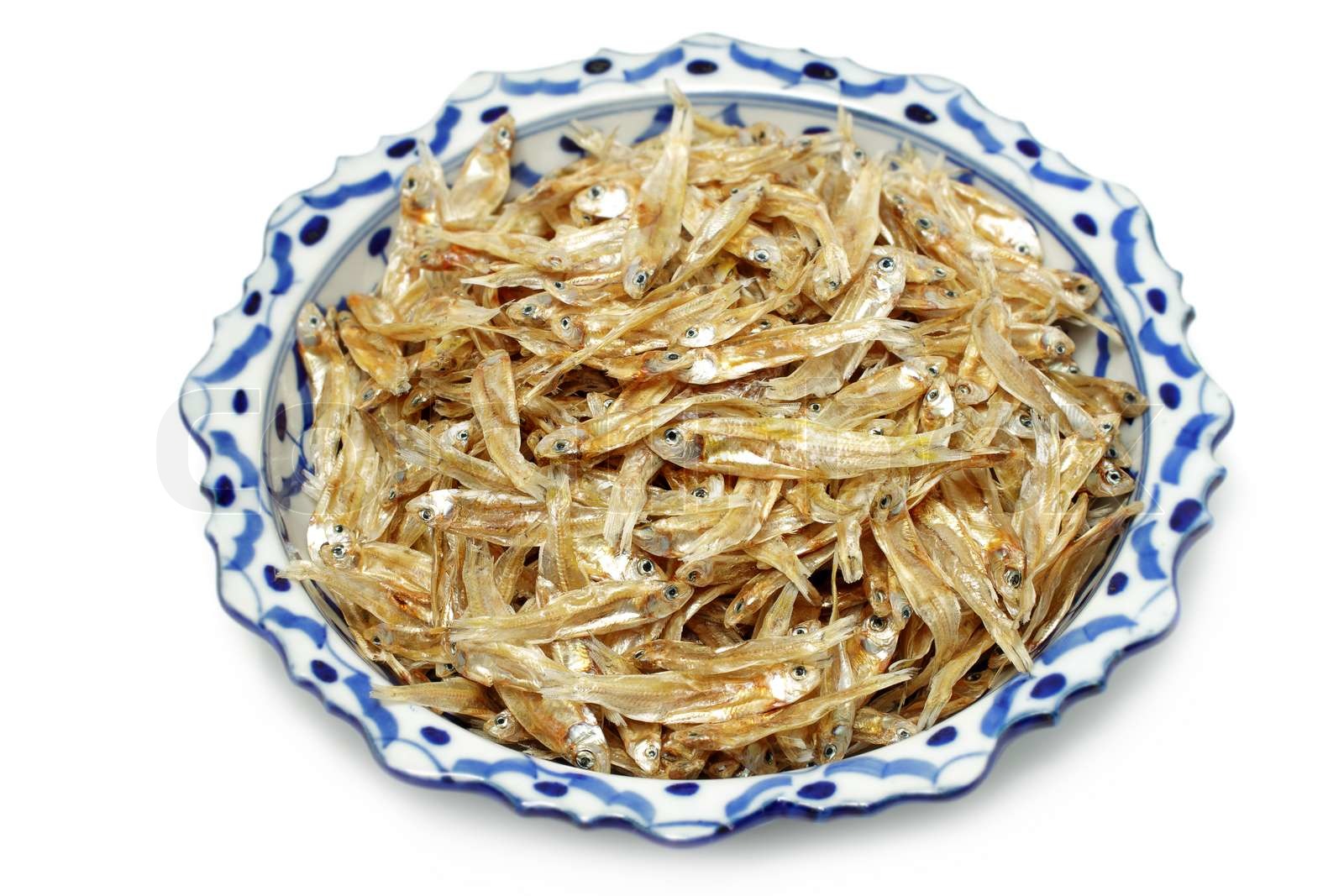 Dried tiny fish | Stock image | Colourbox