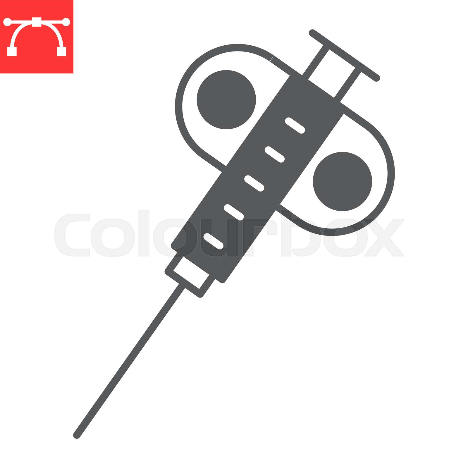Biopsy Device Glyph Icon Stock Vector Colourbox