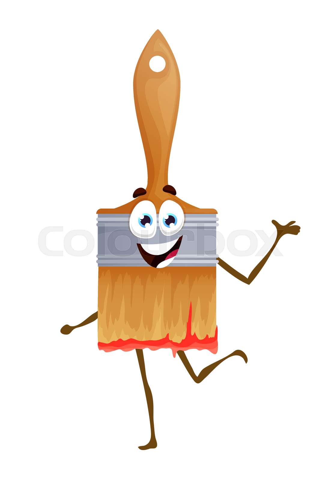 karikatur, farbe, pinsel | Stock-Vektor | Colourbox