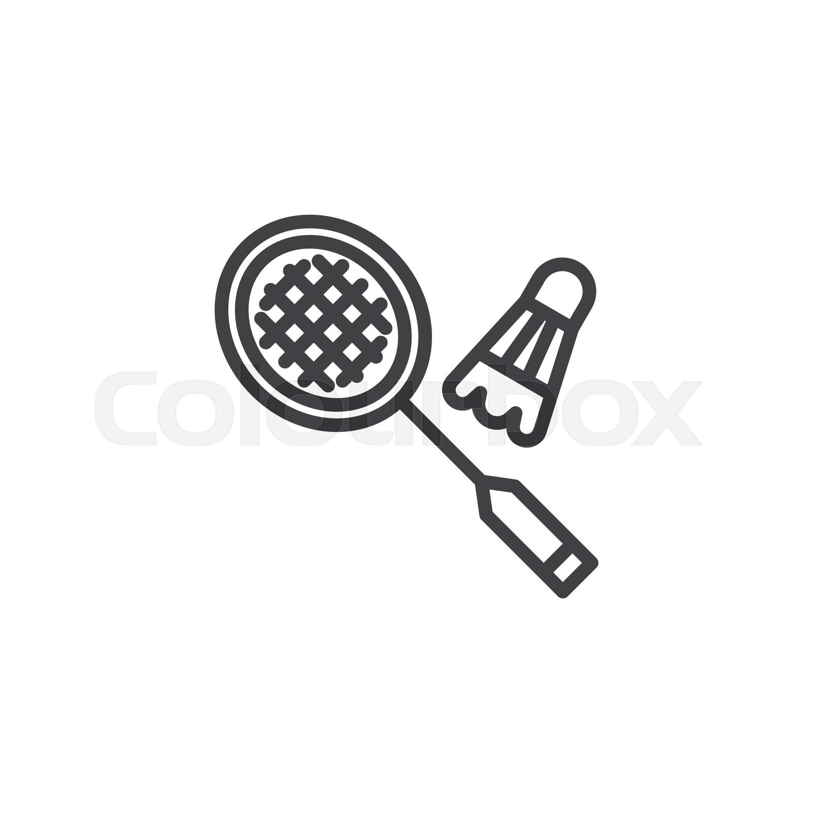 Badminton Racket And Shuttlecock Logo