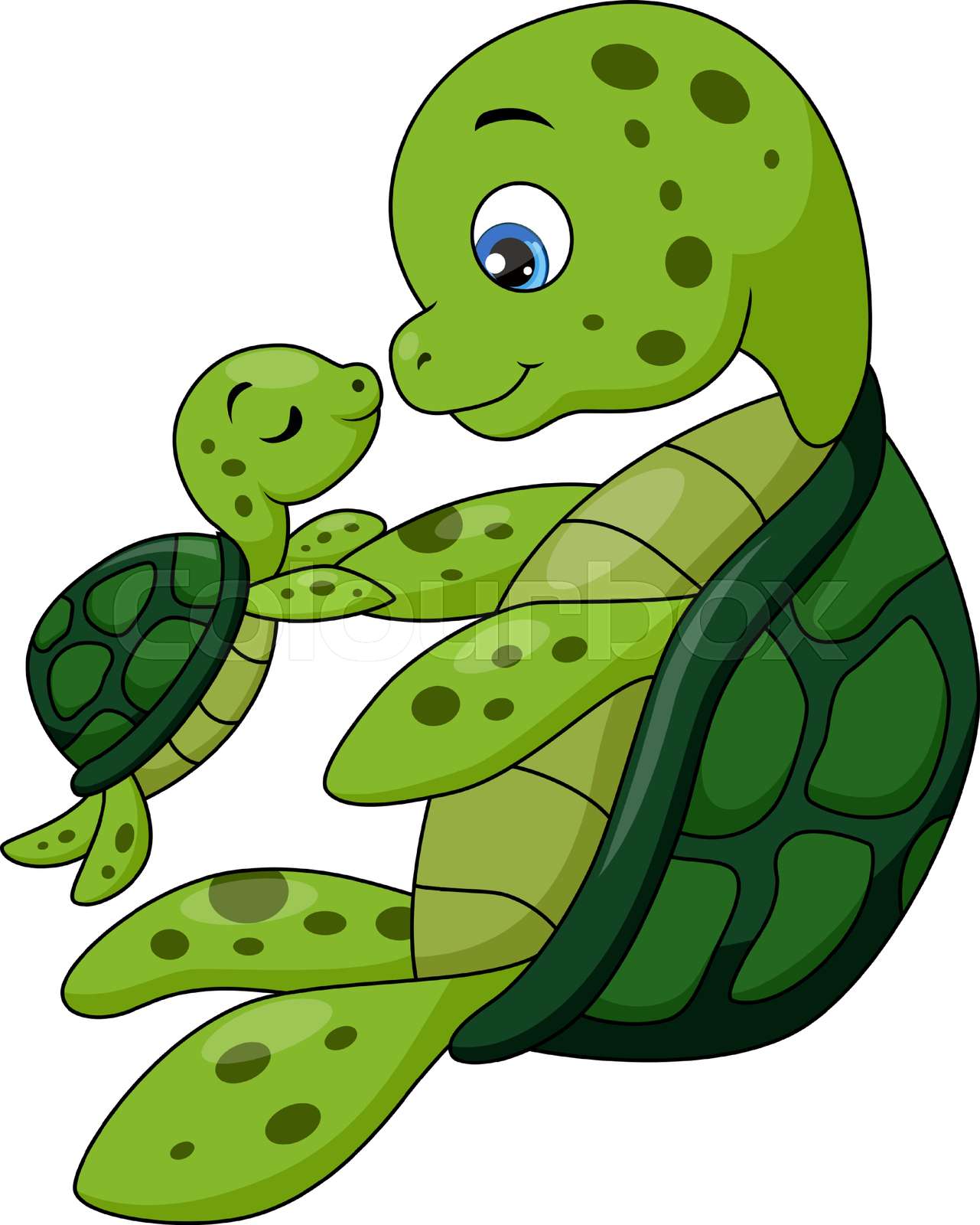 Baby Sea Turtle Cartoon