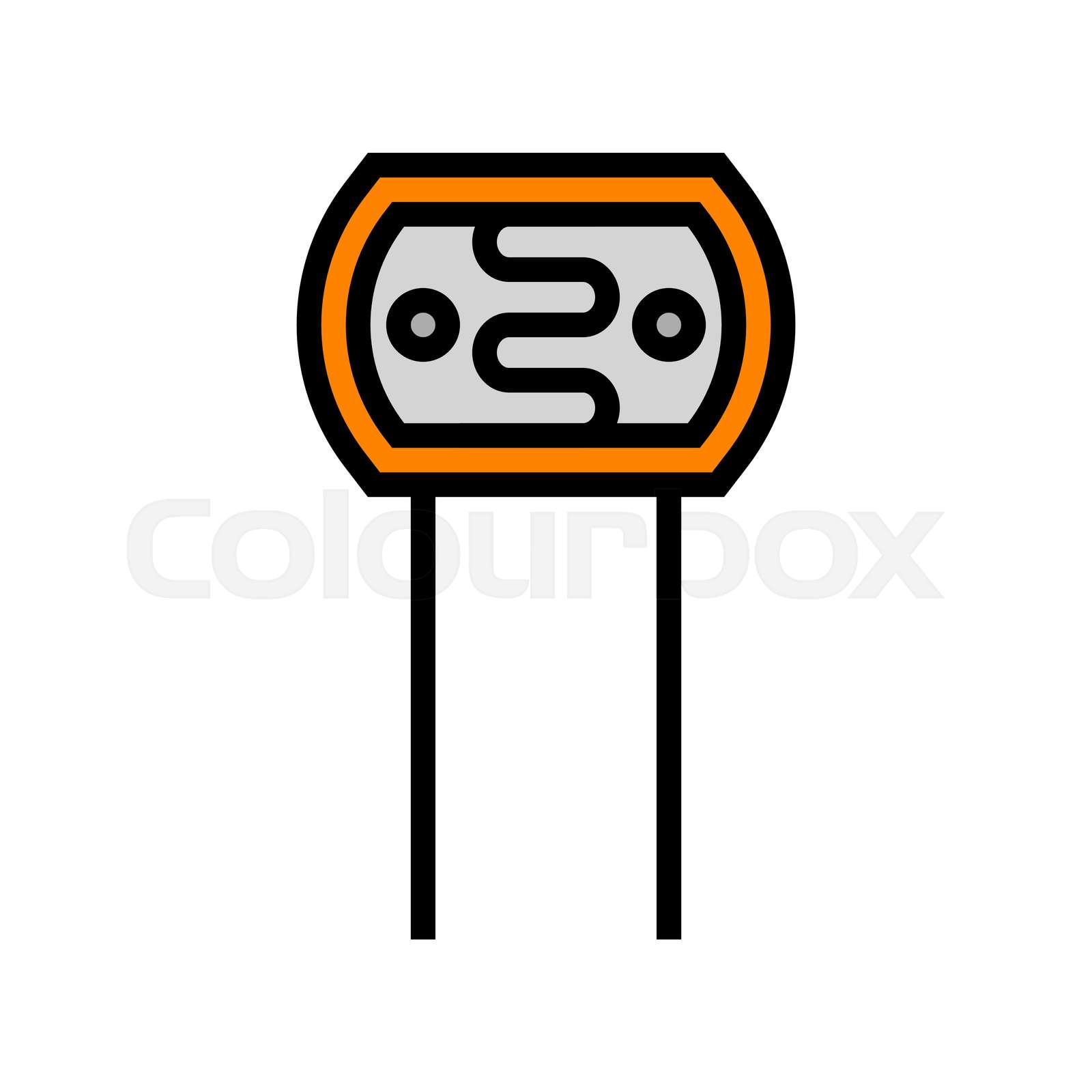 Photoresistor Symbol