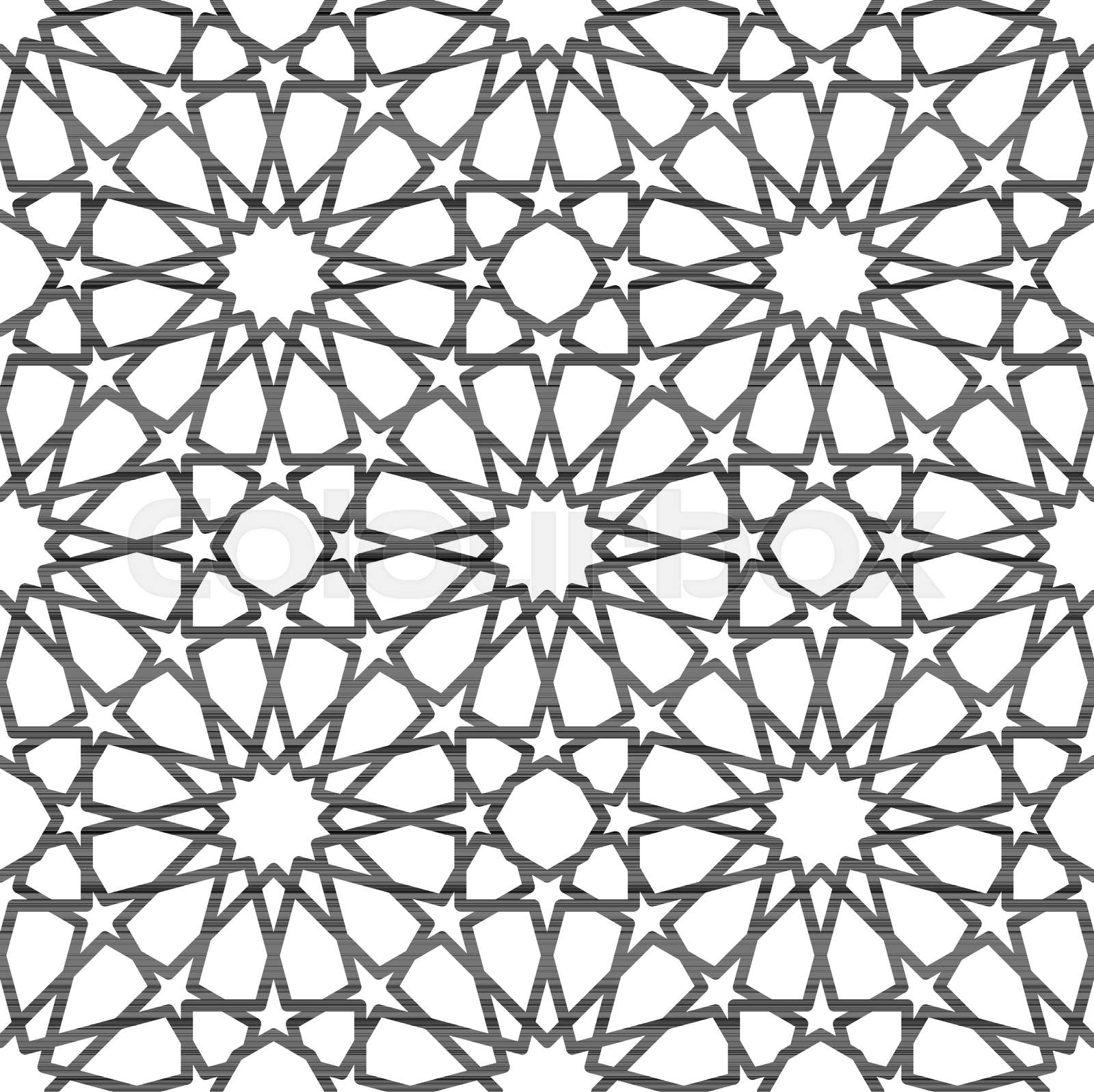 Mashrabiya arabesque arabic seamless pattern | Stock vector | Colourbox